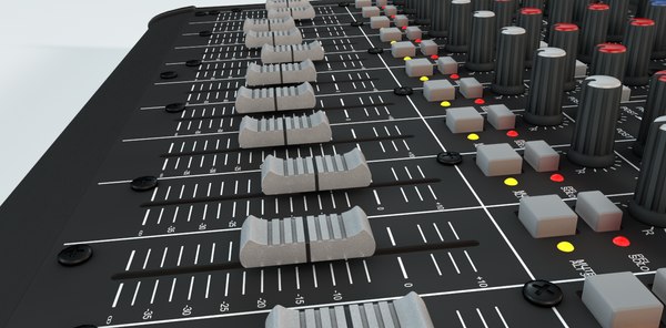 music mixer 3d model