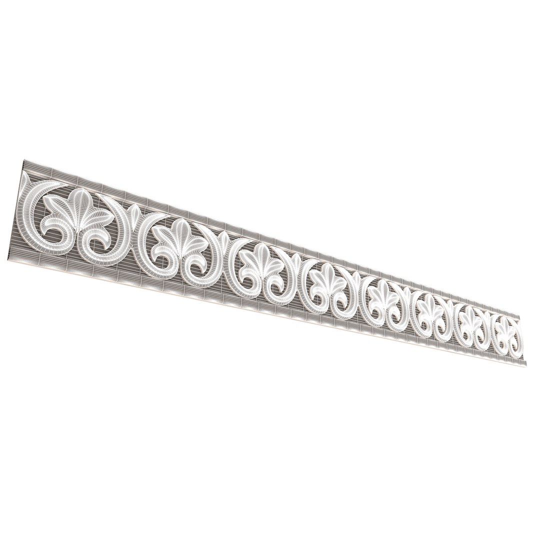 3D model Ornament Element Molding 07 - TurboSquid 1870304