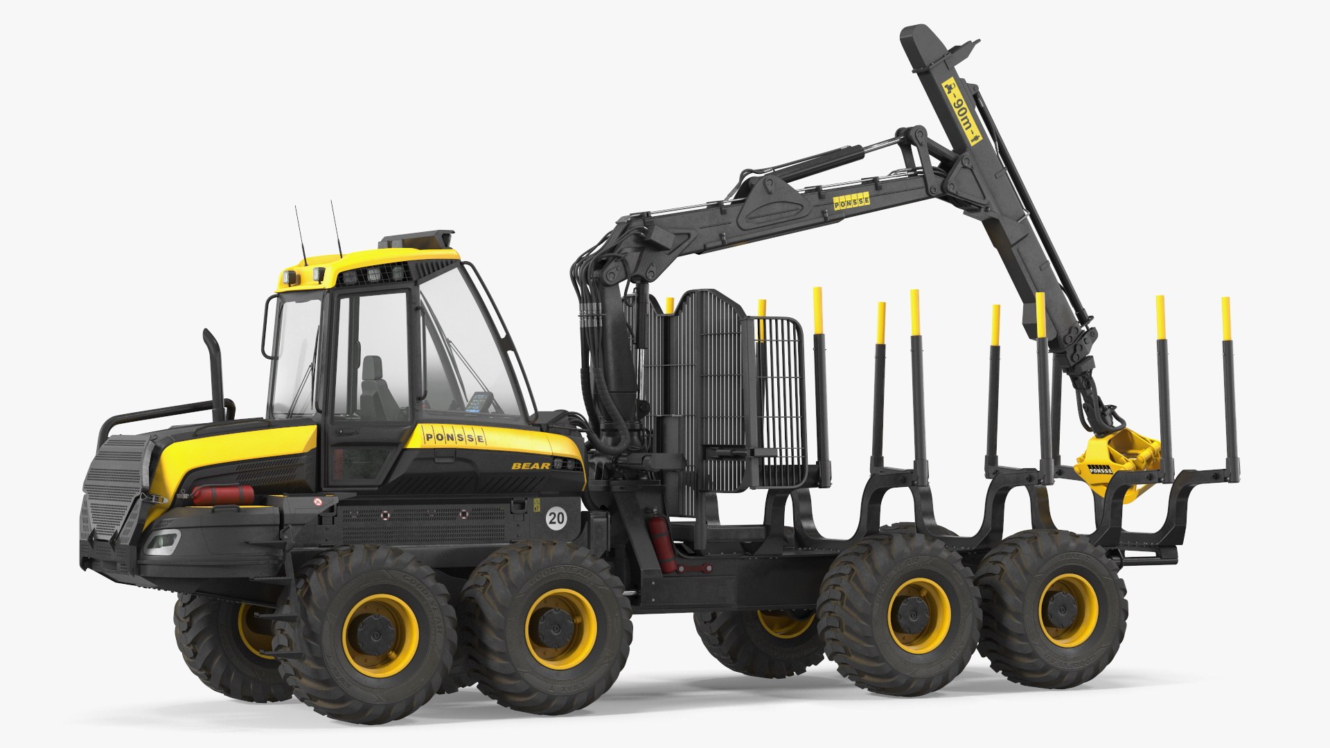 Forwarder Ponsse Buffalo 8W 3D model - TurboSquid 1902401