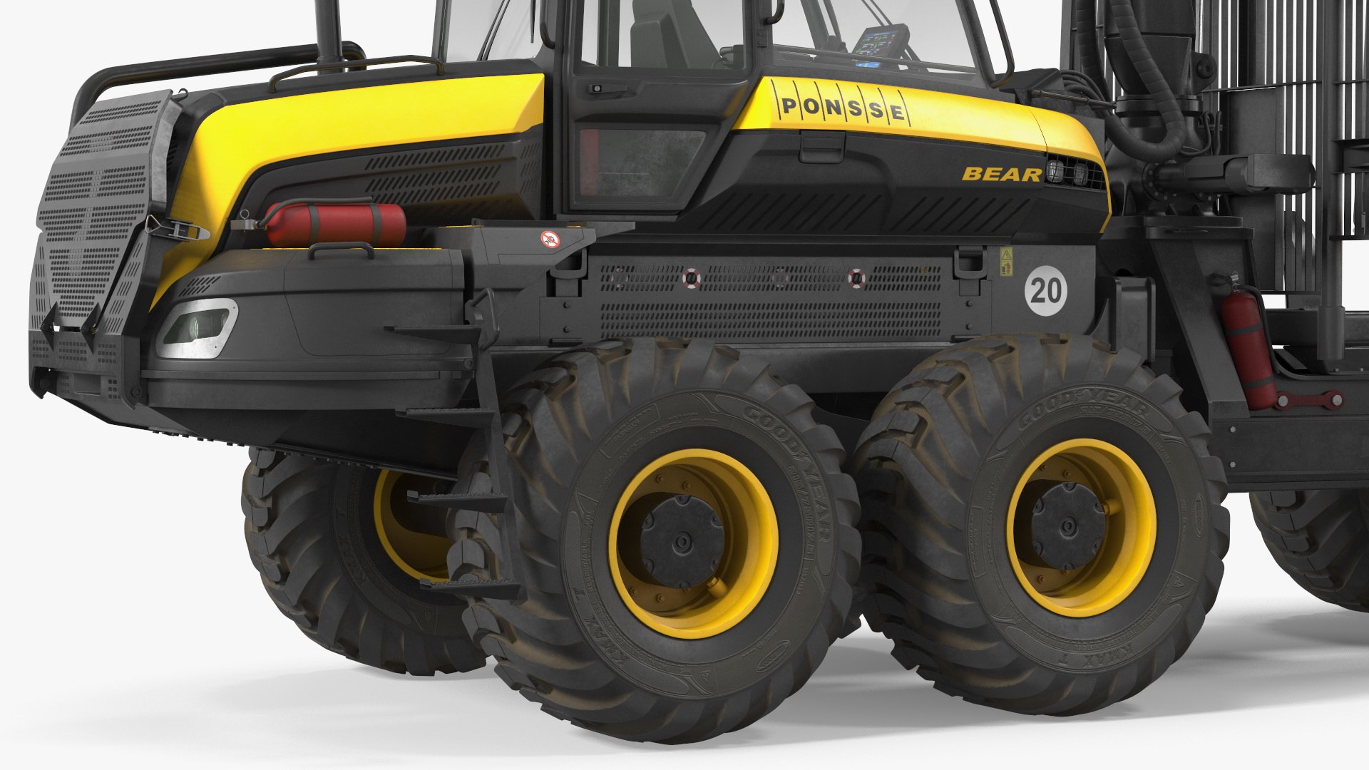 Forwarder Ponsse Buffalo 8W 3D model - TurboSquid 1902401