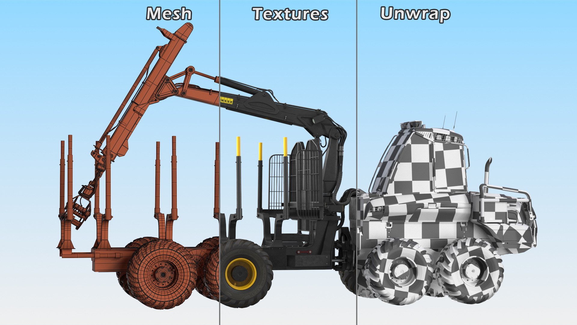 Forwarder Ponsse Buffalo 8W 3D model - TurboSquid 1902401