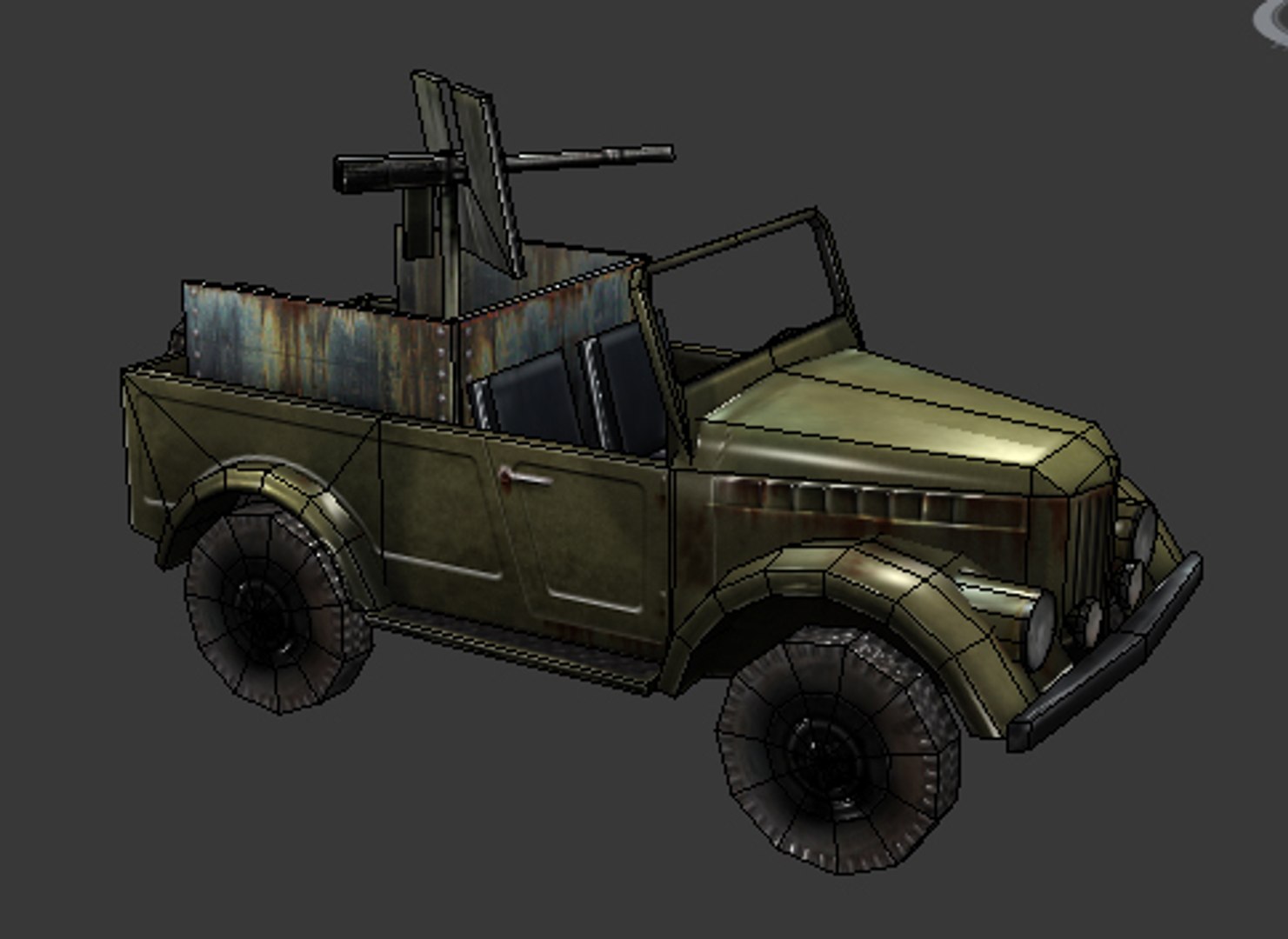 uaz jeep 3d max