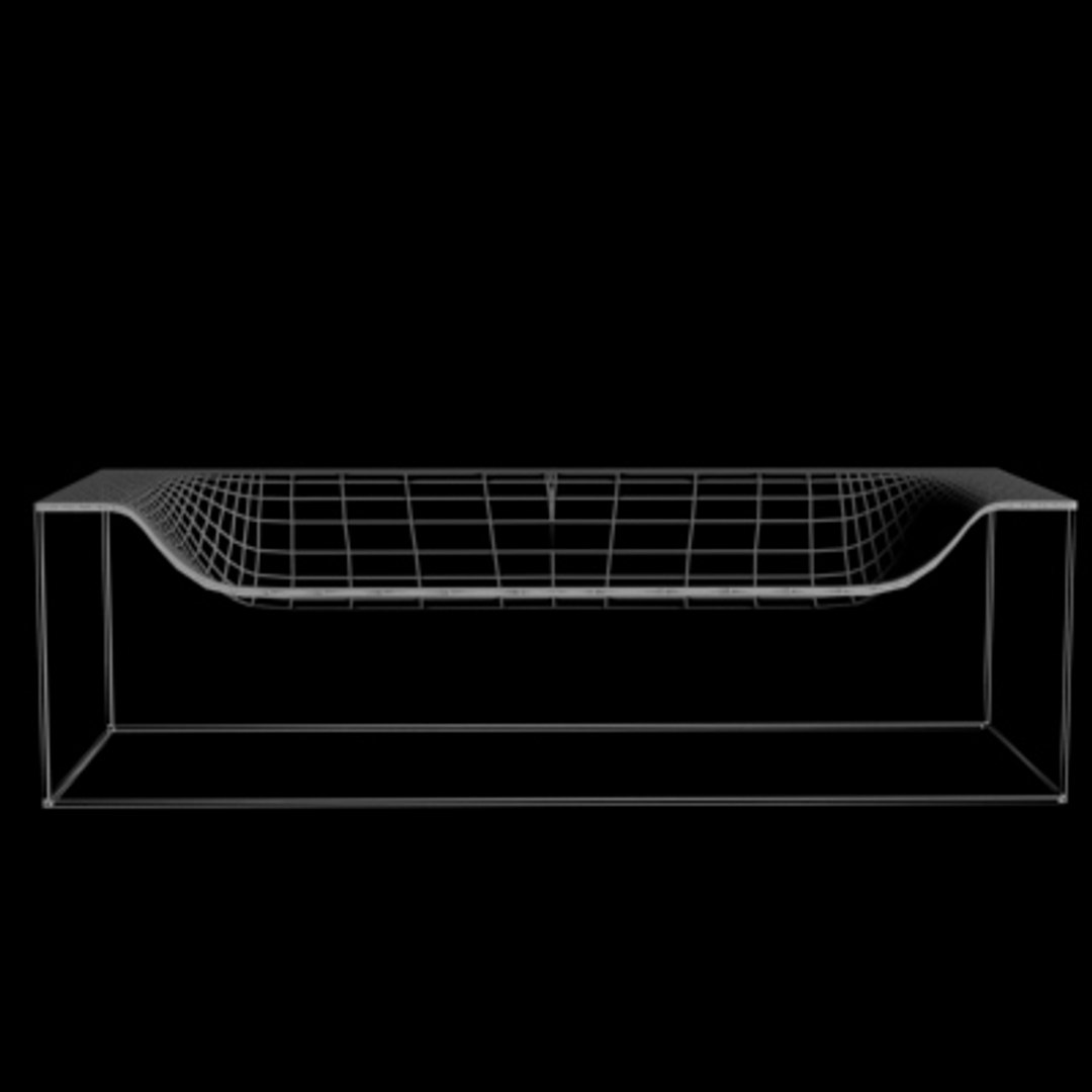 outline sofa chair cappellini 3d model