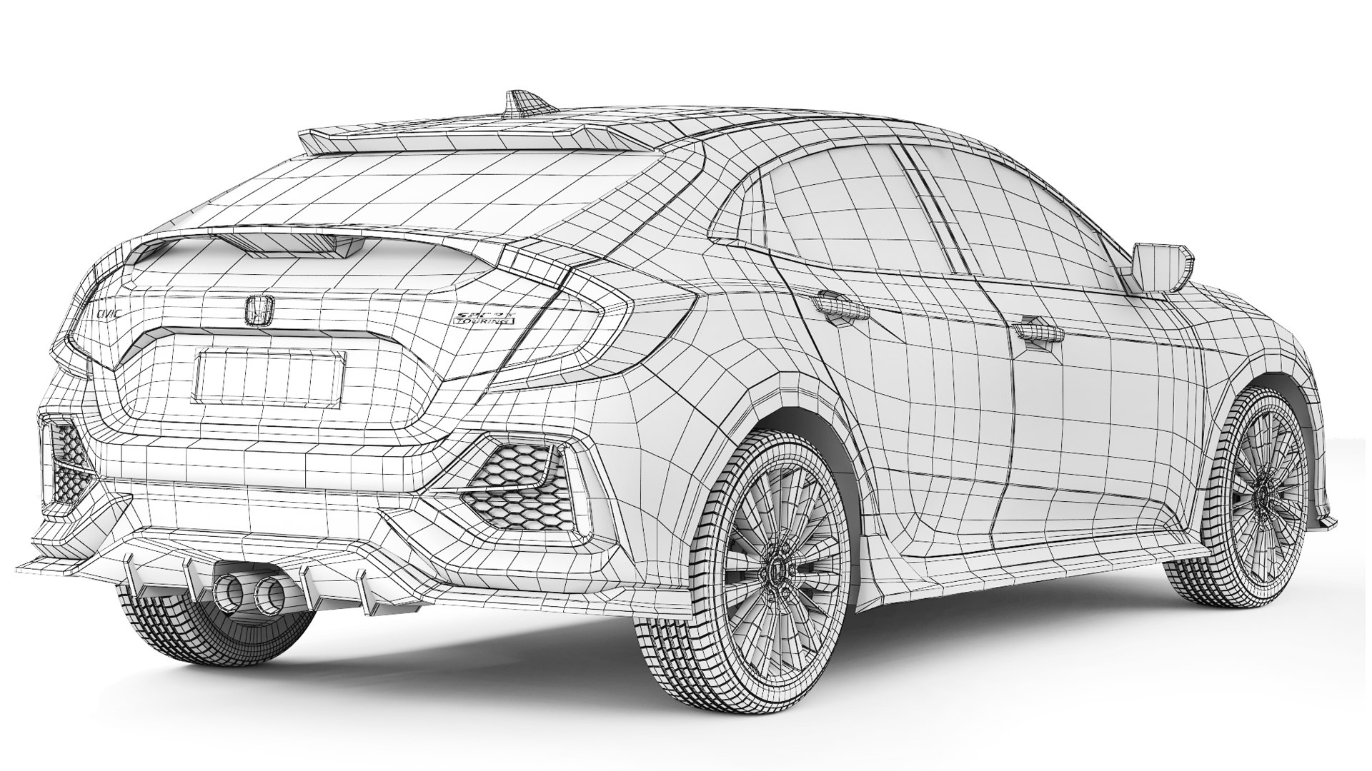 3D Model Honda Civic Hatchback 2020 - TurboSquid 2141731