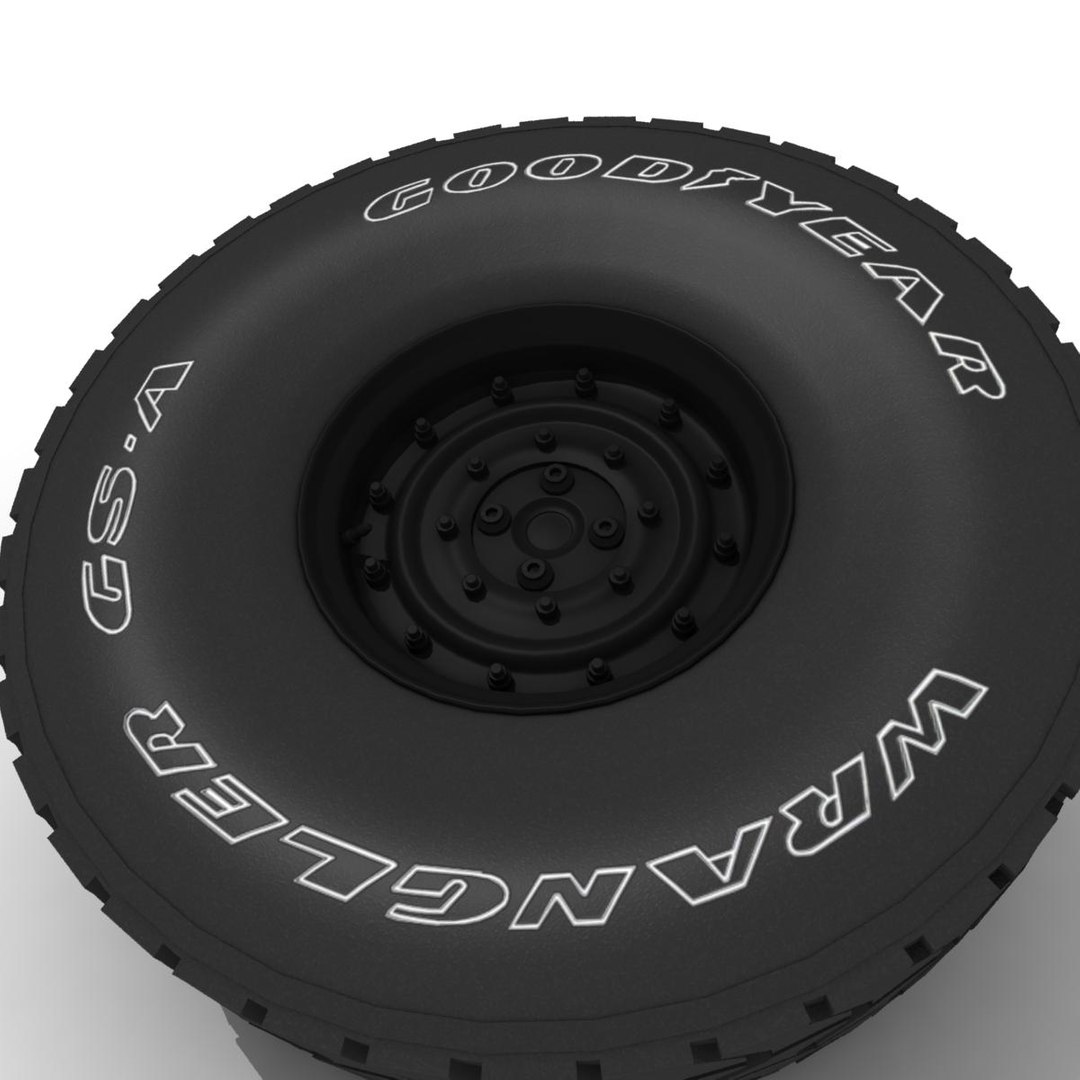 3d Tyre Good Year Model
