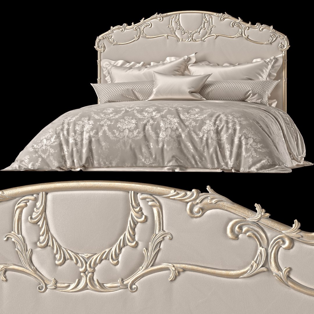 3D Jumbo Collection Madeleine Bed - TurboSquid 1973848