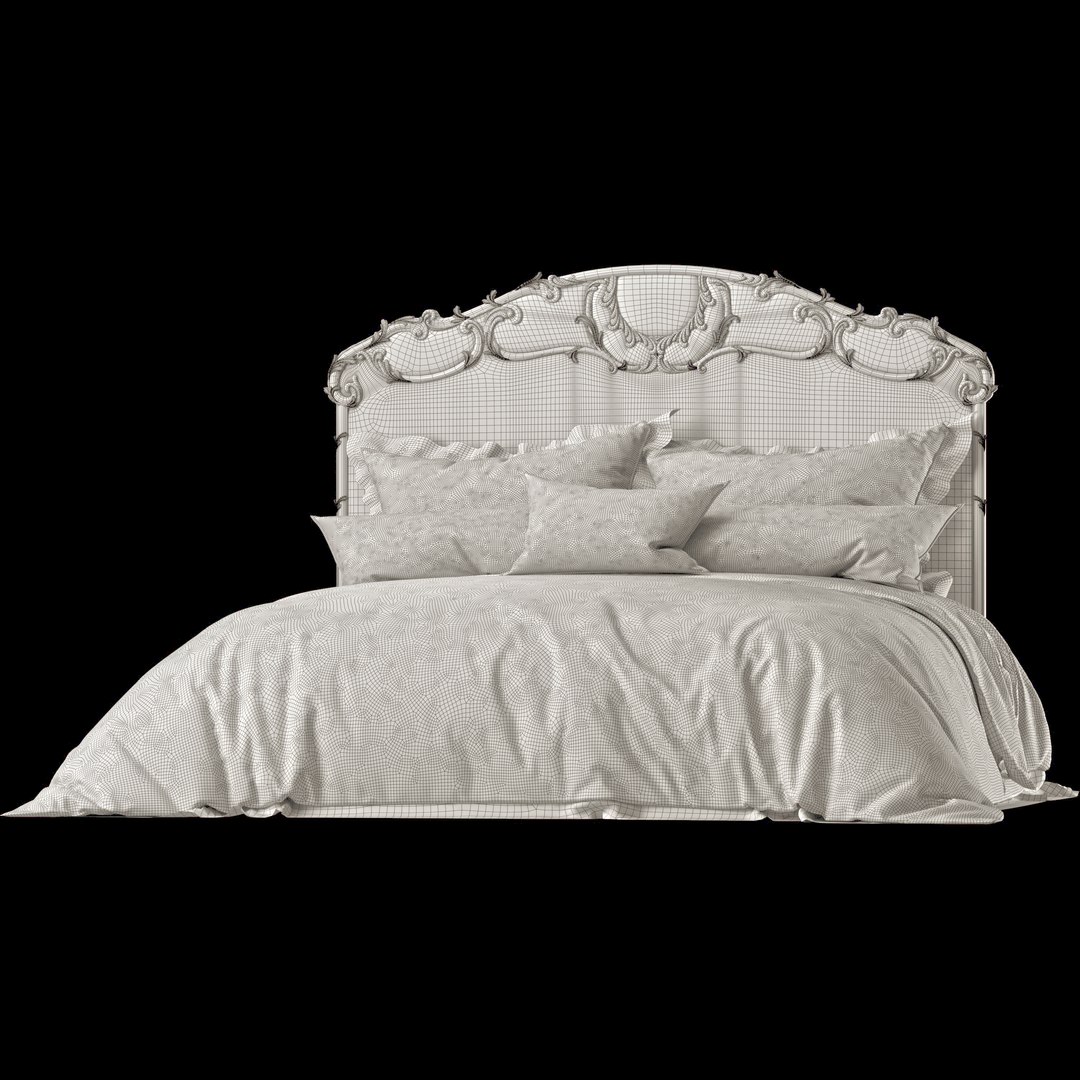 3D Jumbo Collection Madeleine Bed - TurboSquid 1973848