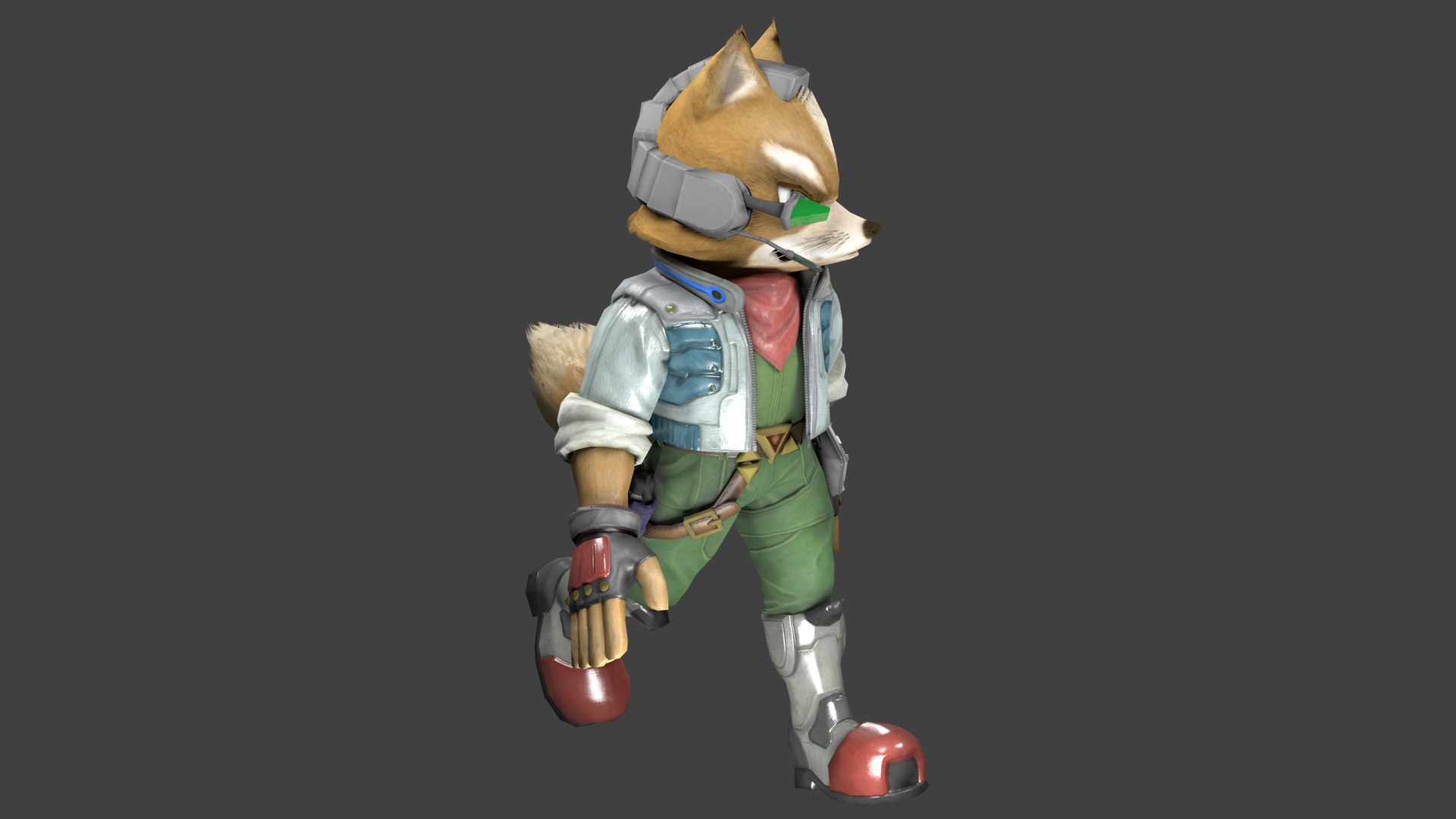 3D STAR FOX - PBR - RIGGED - TurboSquid 1726725
