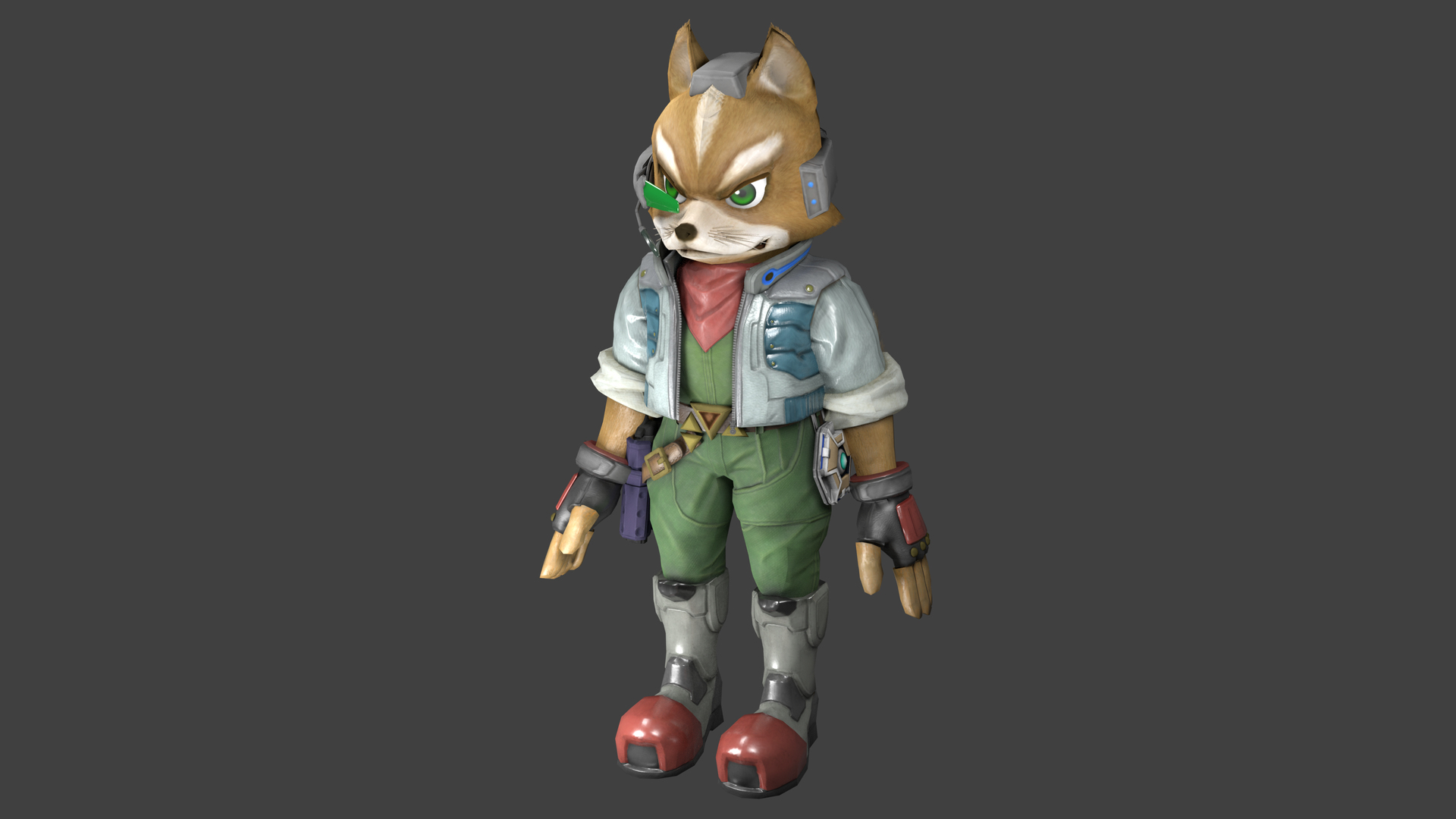 3D STAR FOX - PBR - RIGGED - TurboSquid 1726725