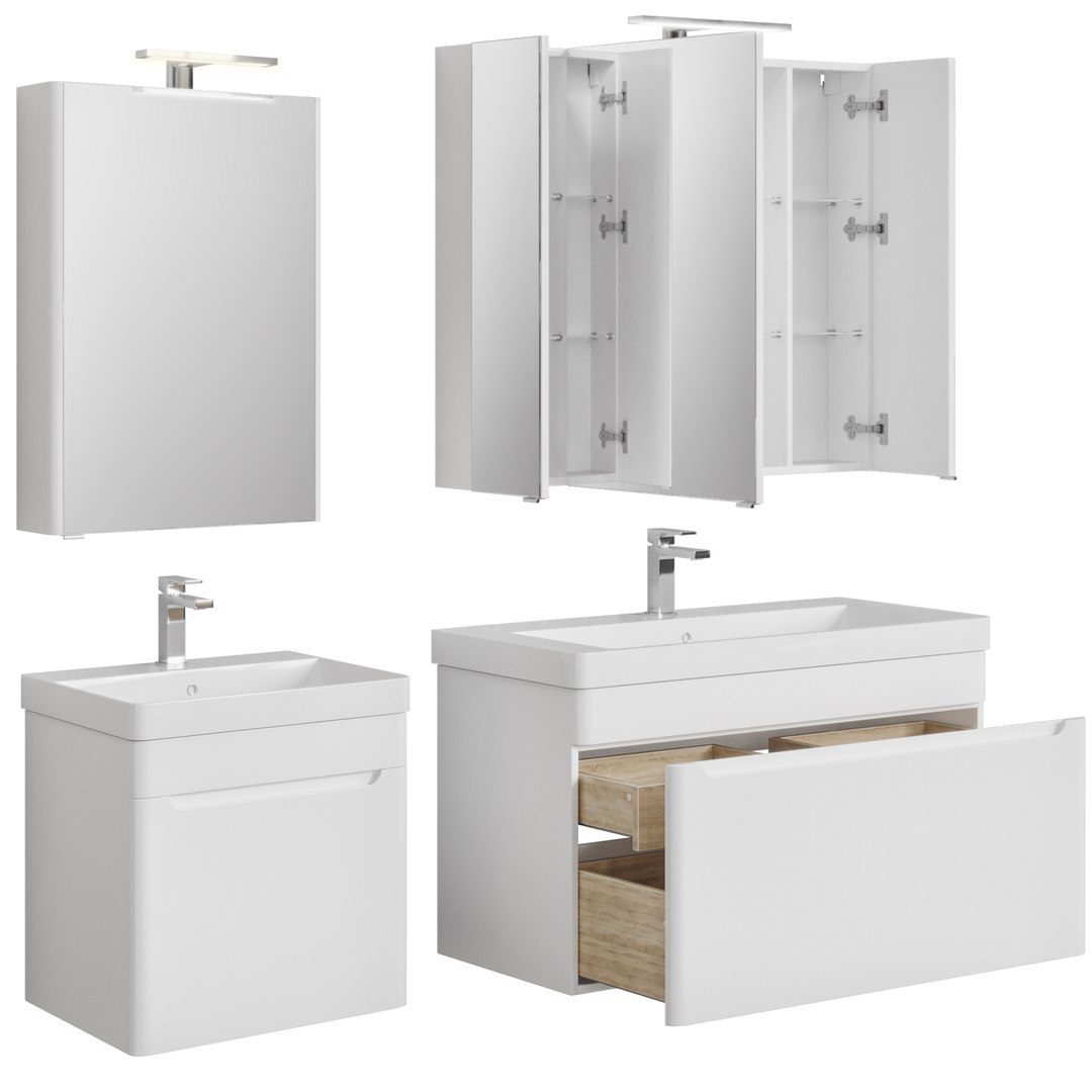 3D Sofia White 50-60-80-105 And Pencil Case - TurboSquid 2189351