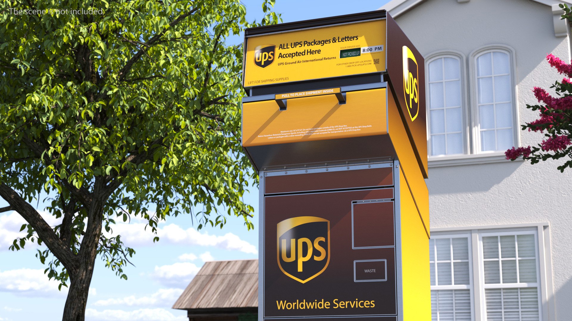 UPS Package Drop Box 3D Model - TurboSquid 2017673