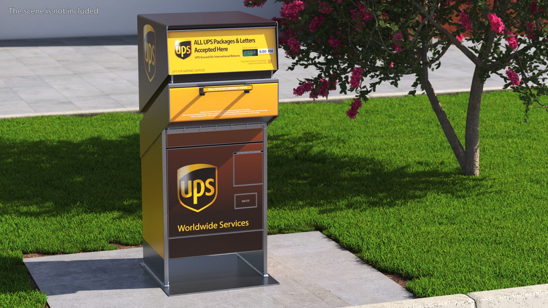 UPS Package Drop Box 3D Model - TurboSquid 2017673