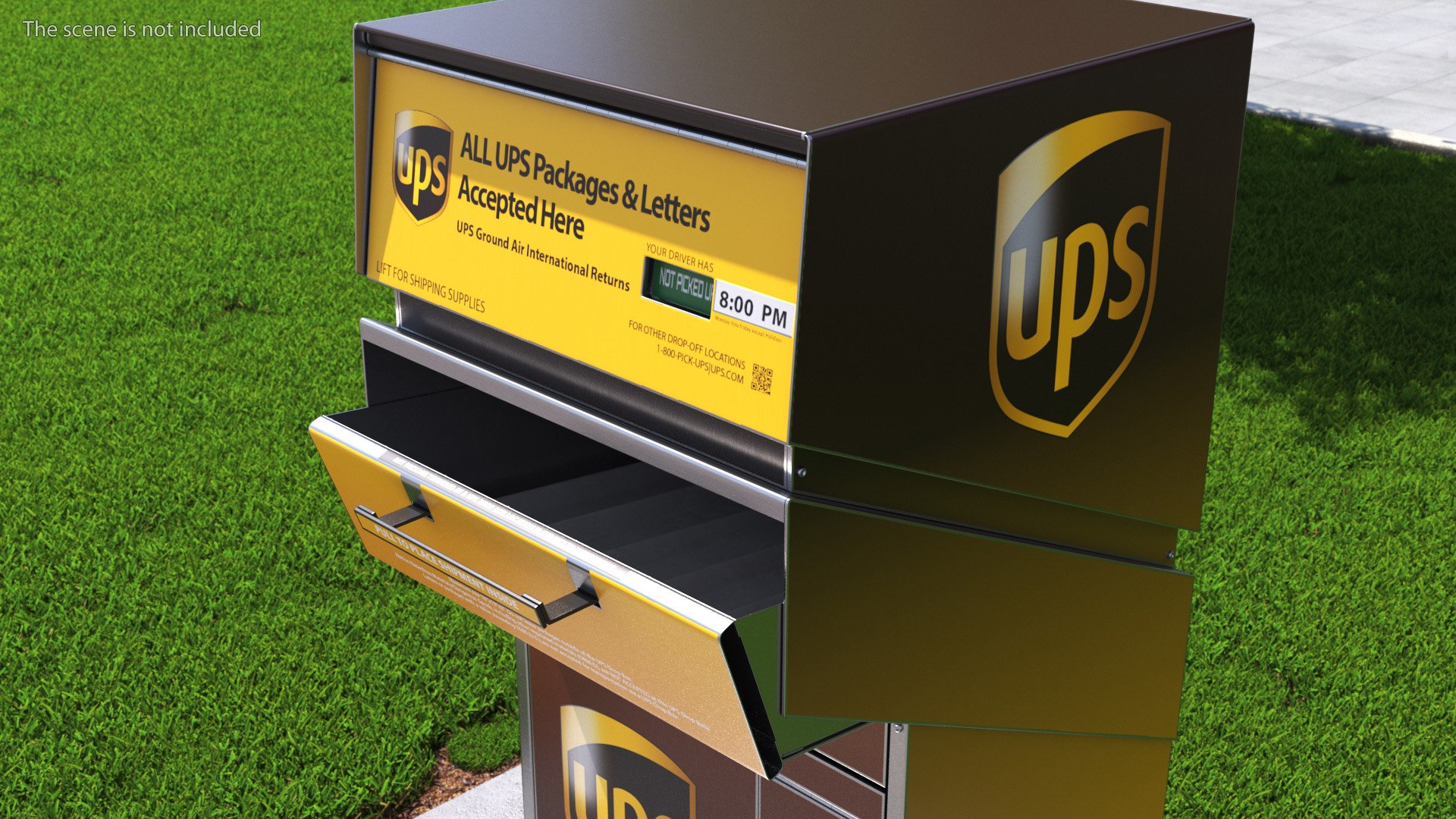UPS Package Drop Box 3D Model - TurboSquid 2017673
