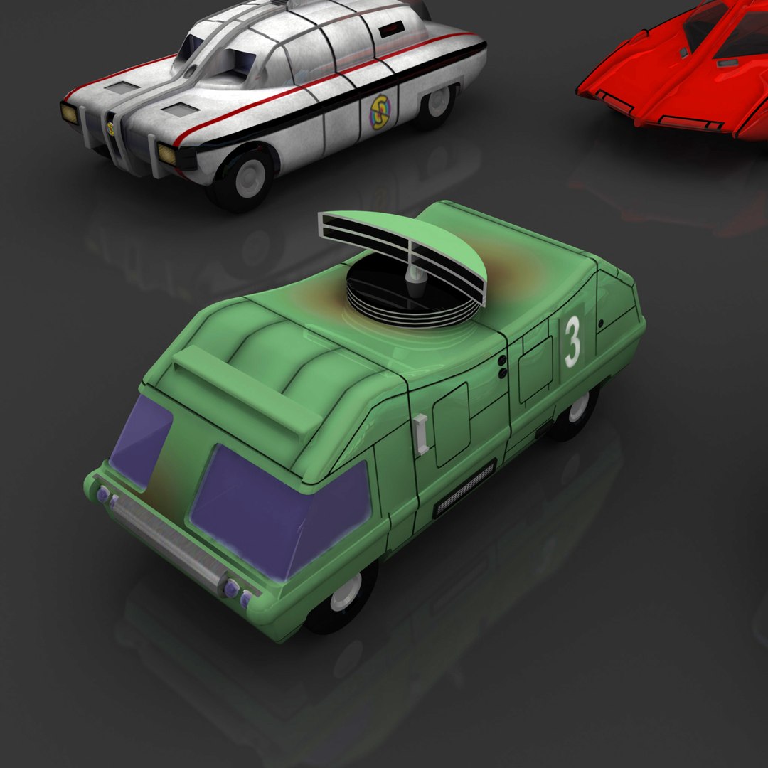 3d Captain Scarlet Vehicle Model