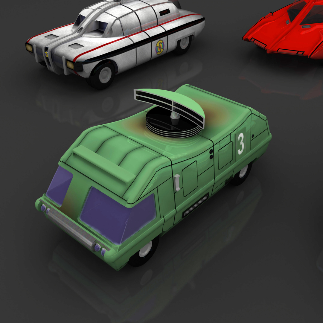 3d captain scarlet vehicle model