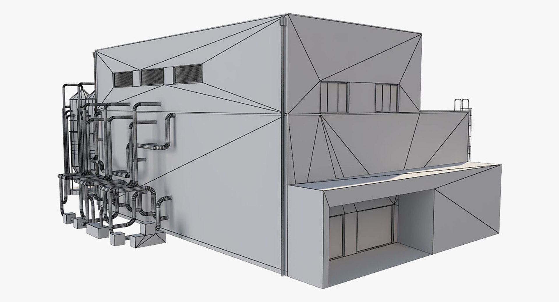 Industrial Building Model - TurboSquid 1322424