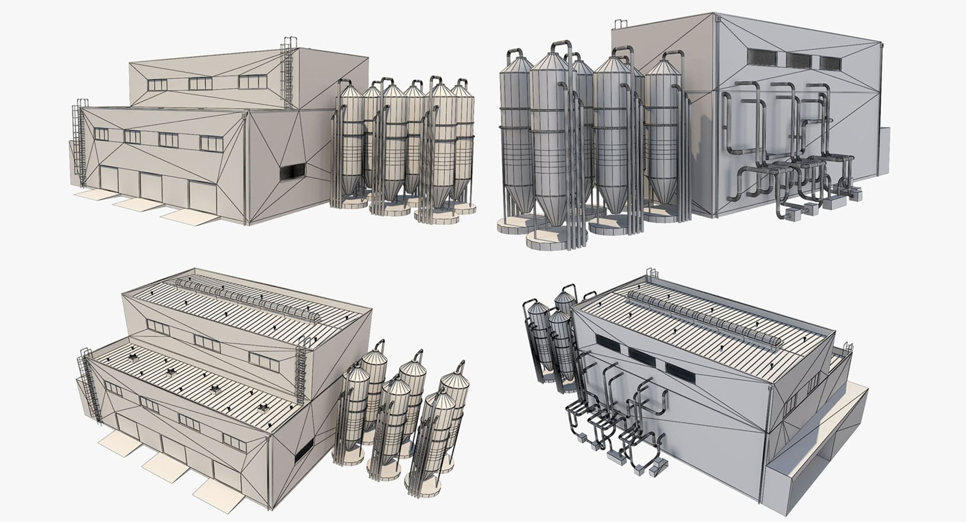 Industrial Building Model - TurboSquid 1322424