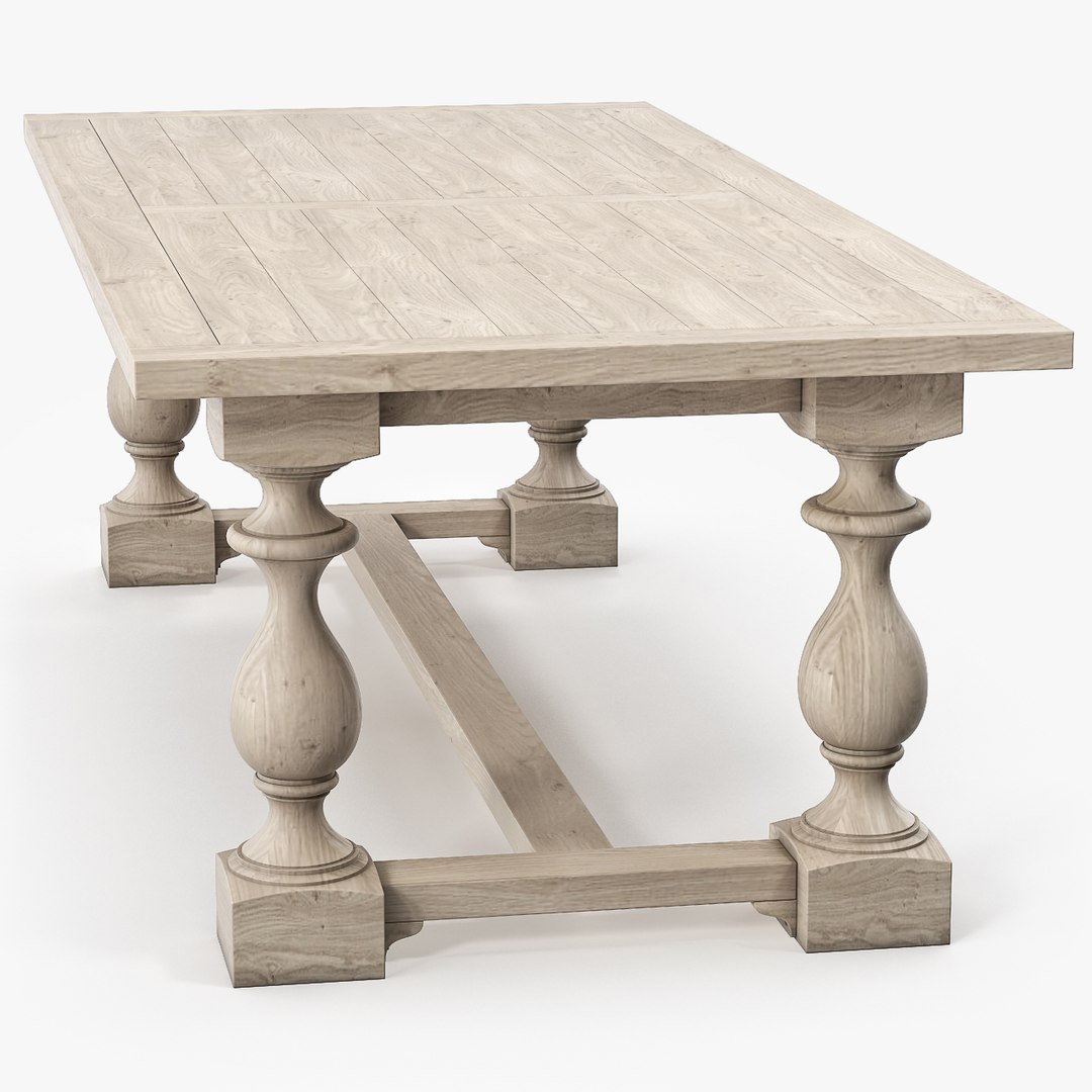 3d Restoration Hardware 17th C Model