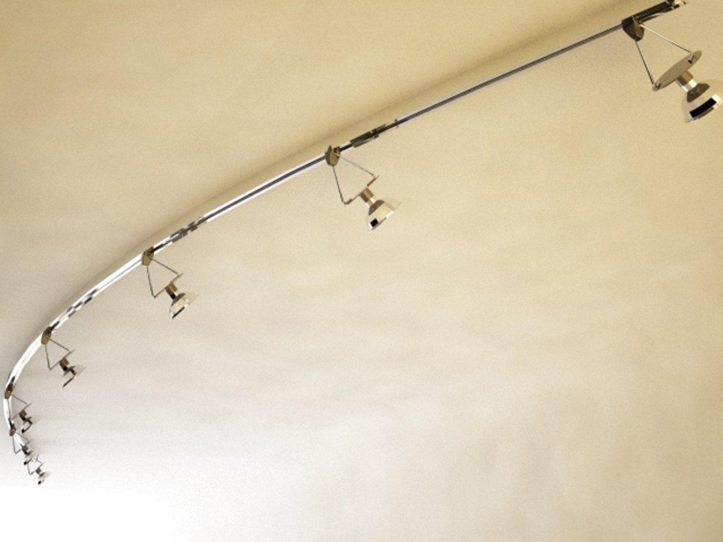 Track Lighting Curve 3ds