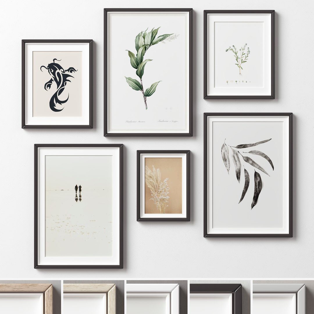 3D Picture Frames Set-447 model - TurboSquid 2113090