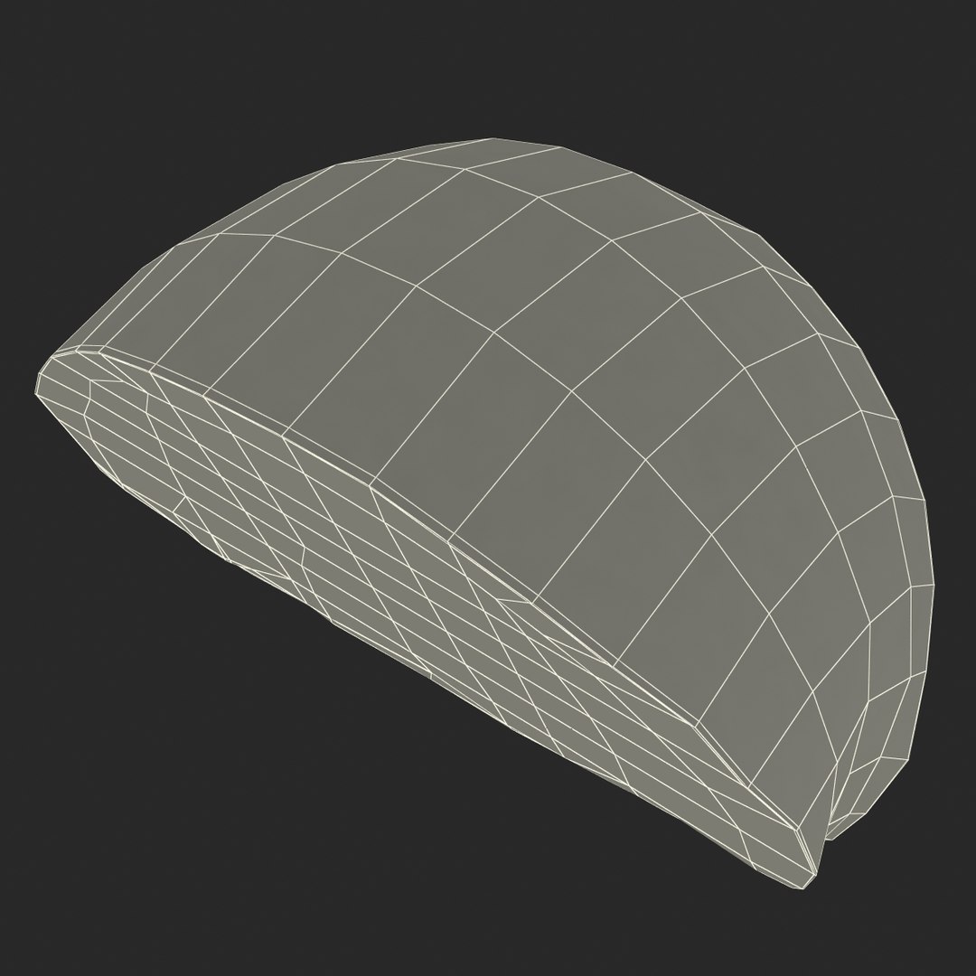 Red Apple Slice 3d Model