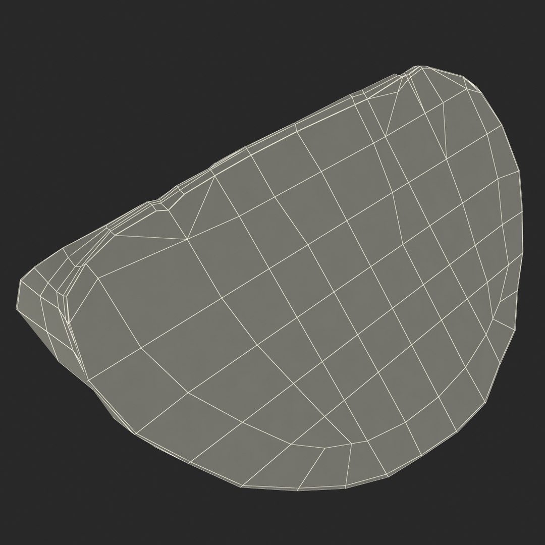 Red Apple Slice 3d Model