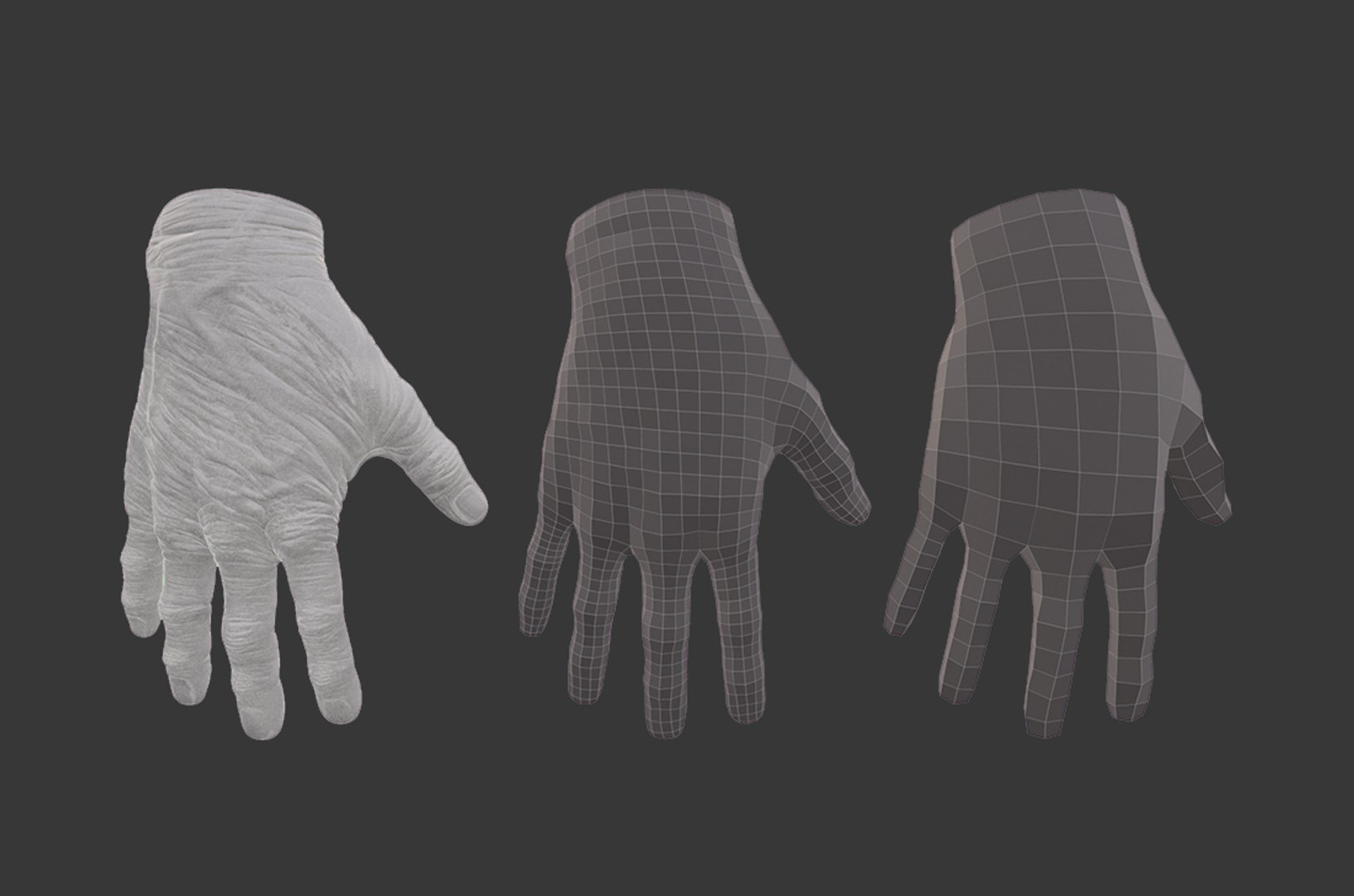 3D Model Old Human Hand - TurboSquid 1419280