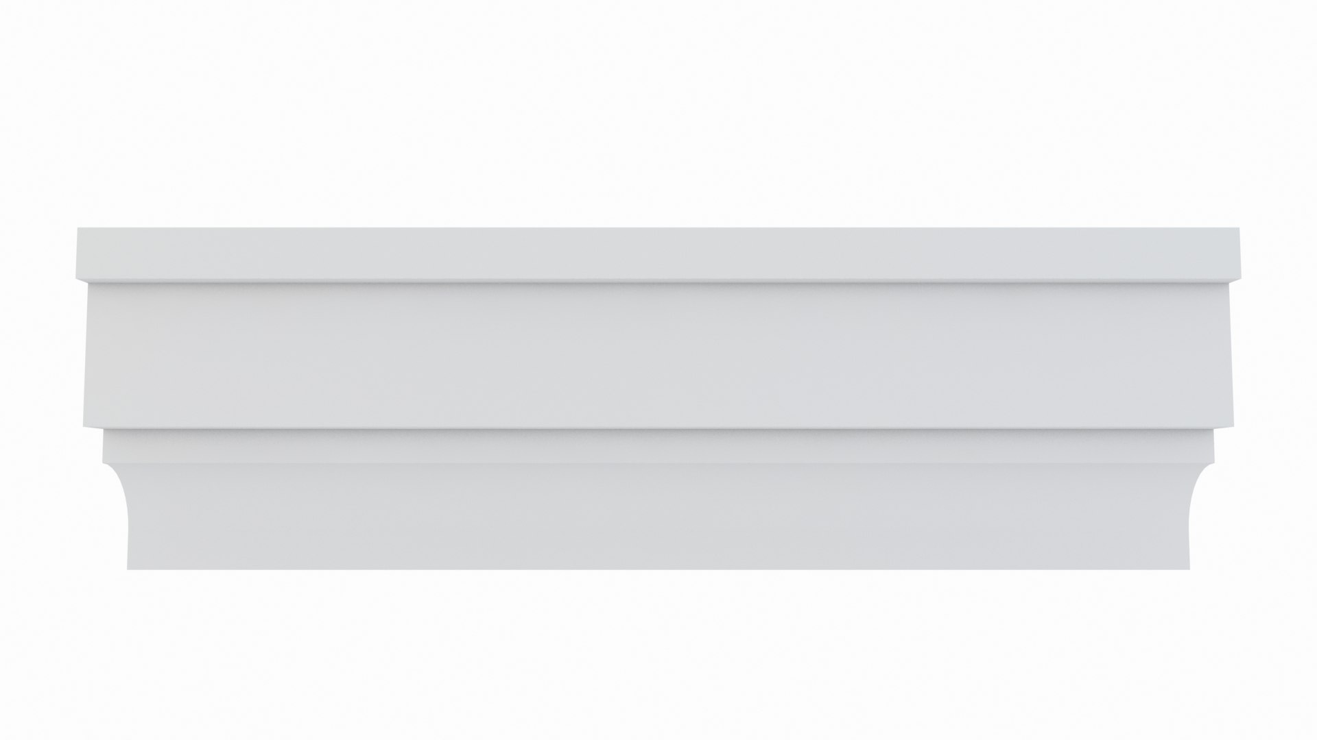 3D model cornice 26 straight - TurboSquid 1510315