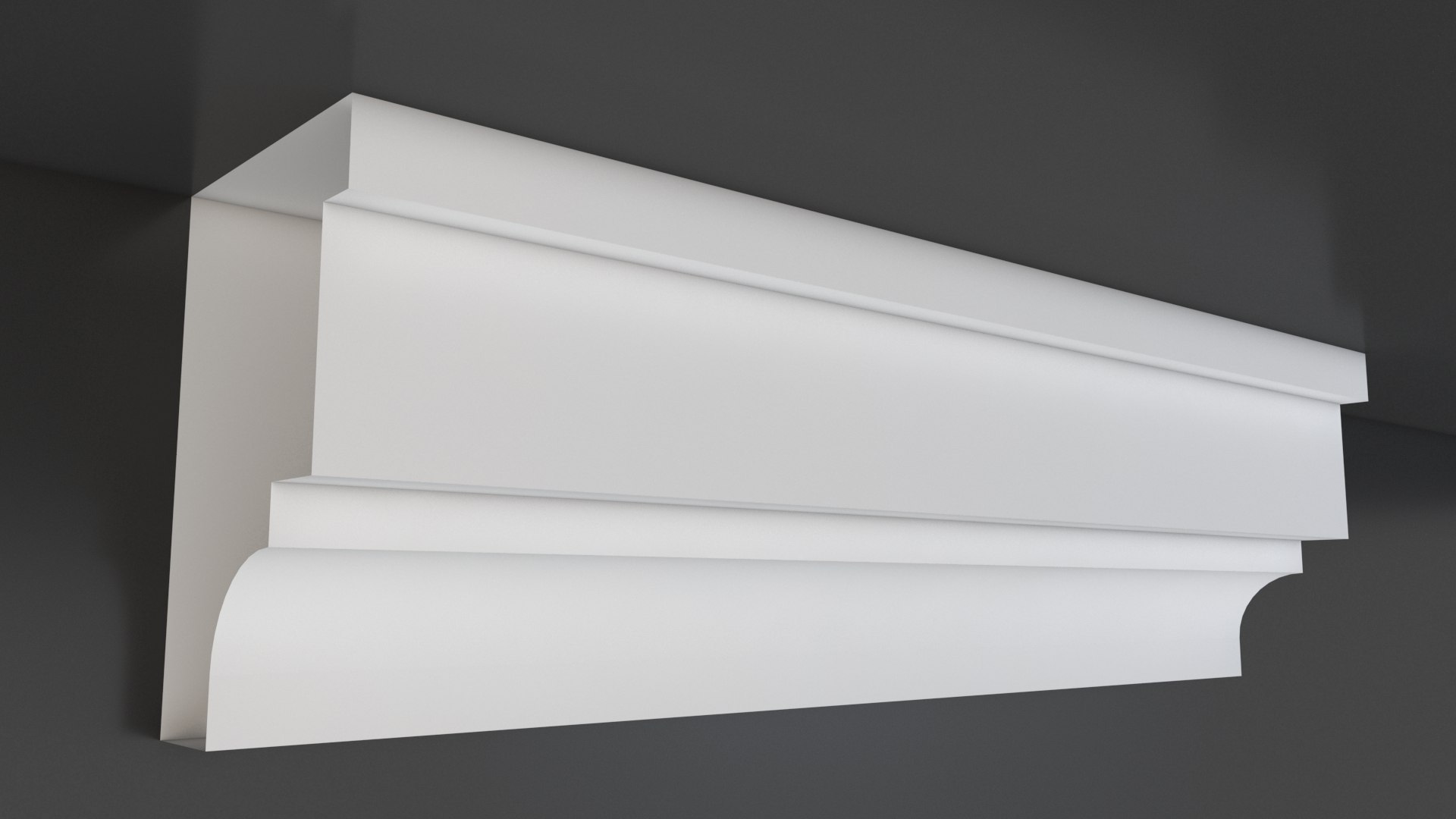 3D model cornice 26 straight - TurboSquid 1510315