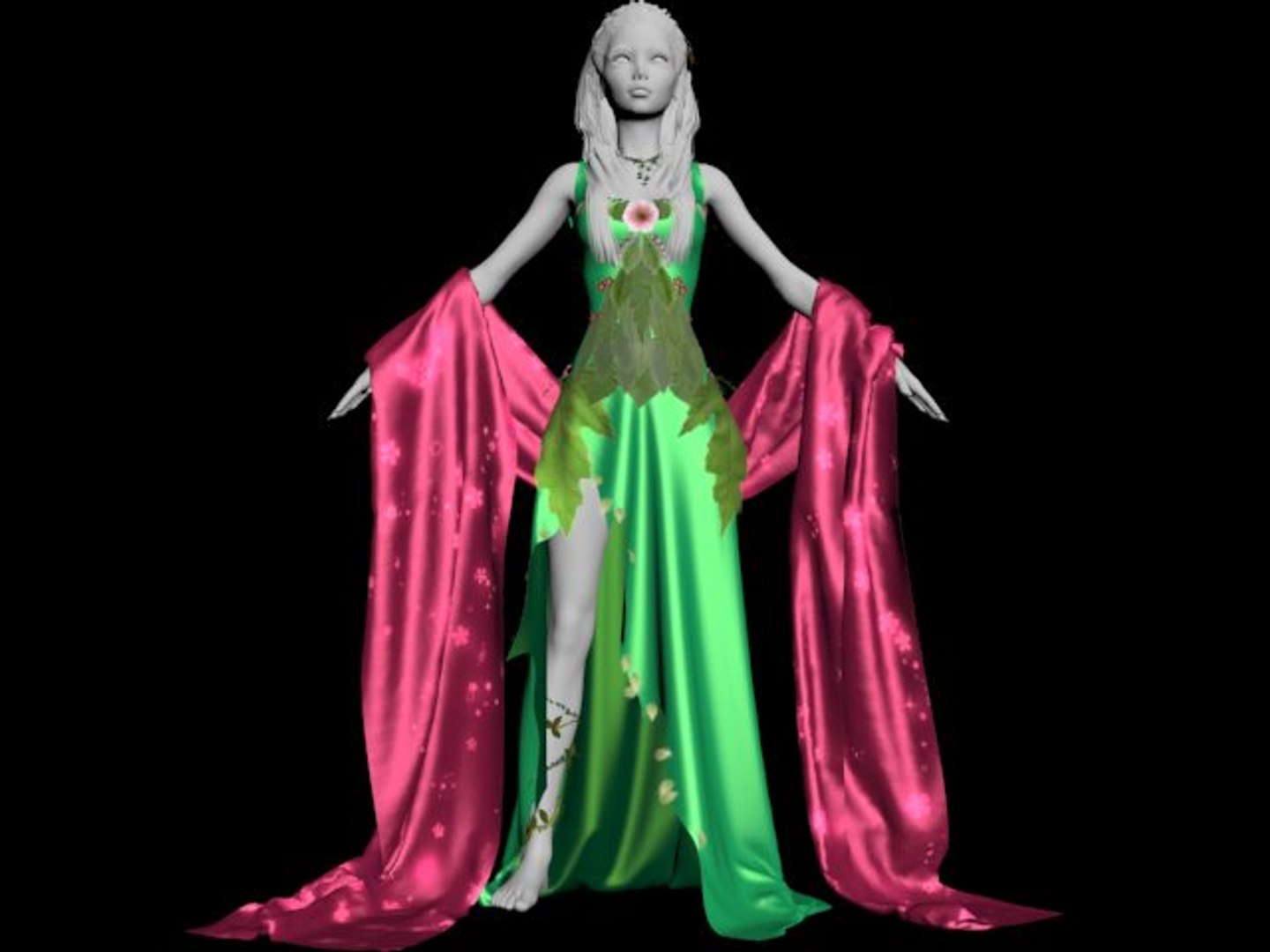 Dress nymph fairy 3D - TurboSquid 1576972