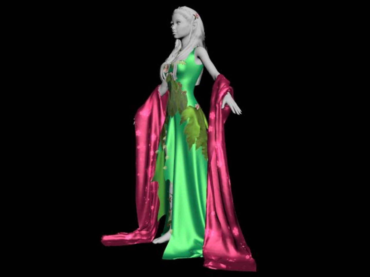 Dress nymph fairy 3D - TurboSquid 1576972