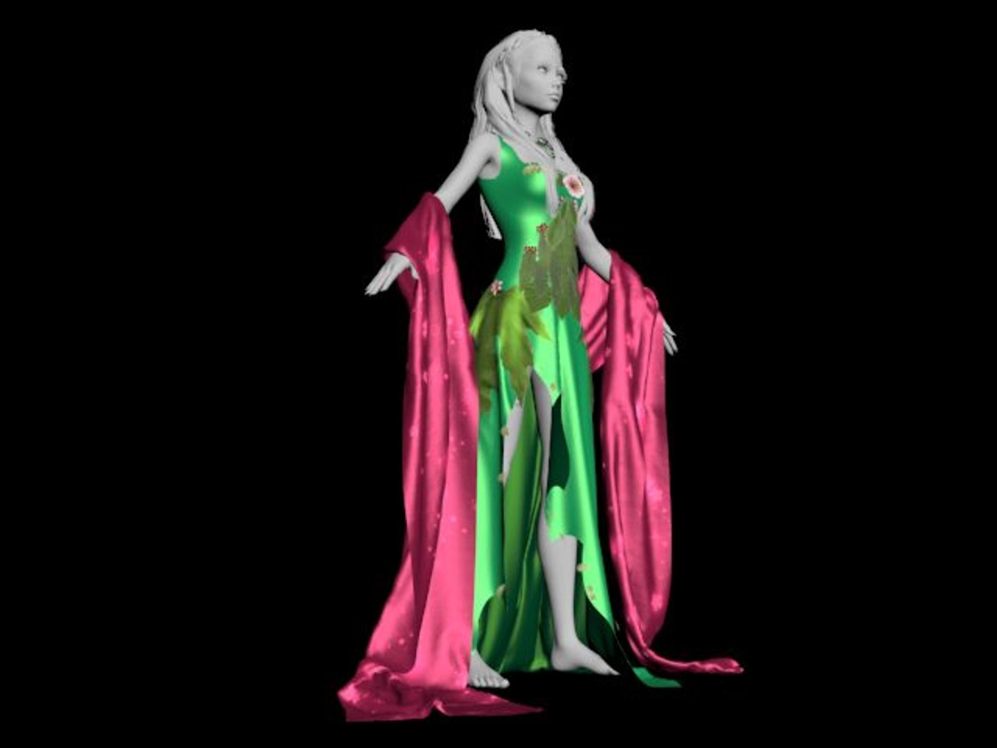 Dress nymph fairy 3D - TurboSquid 1576972