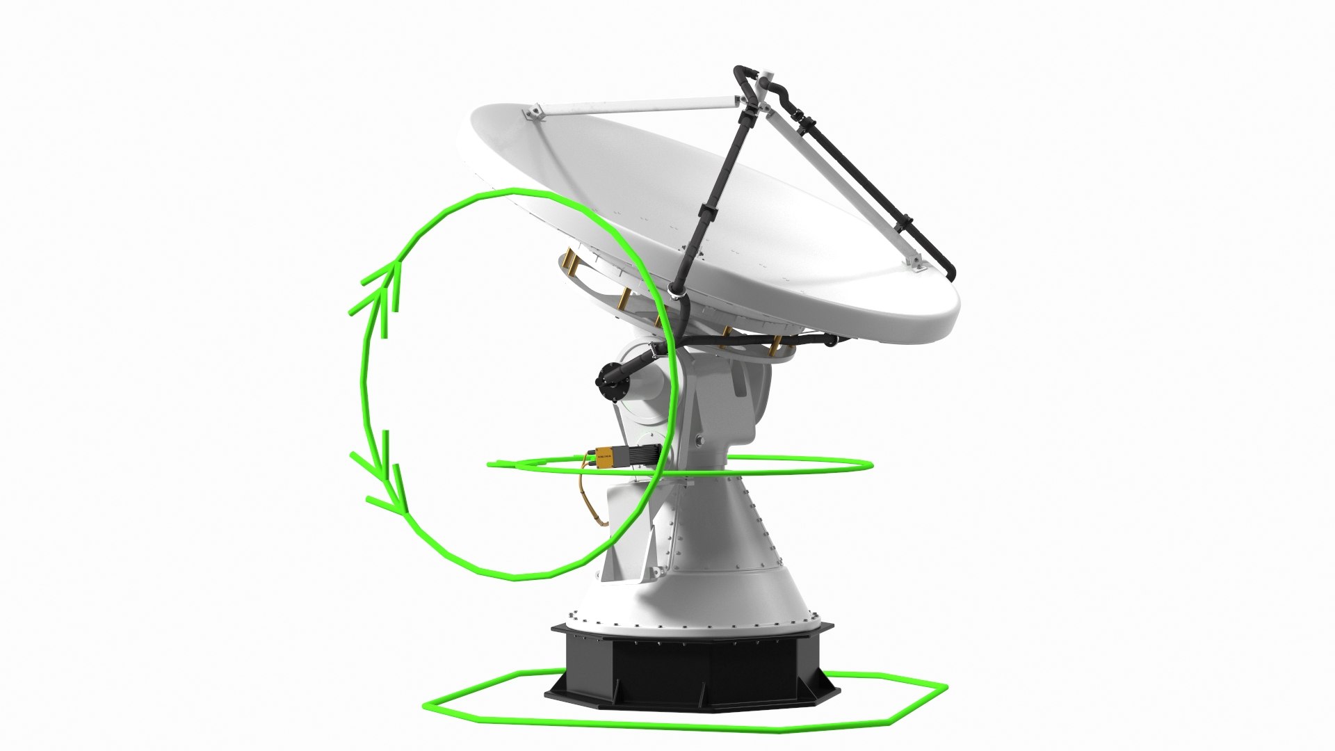 3D model Mobile Weather Doppler Radar Rigged - TurboSquid 1874857