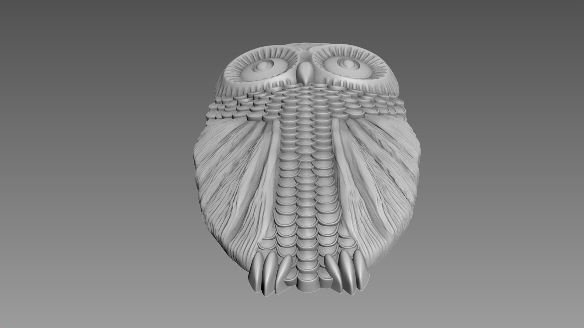 Owl Bas-relief 3D - TurboSquid 2129422