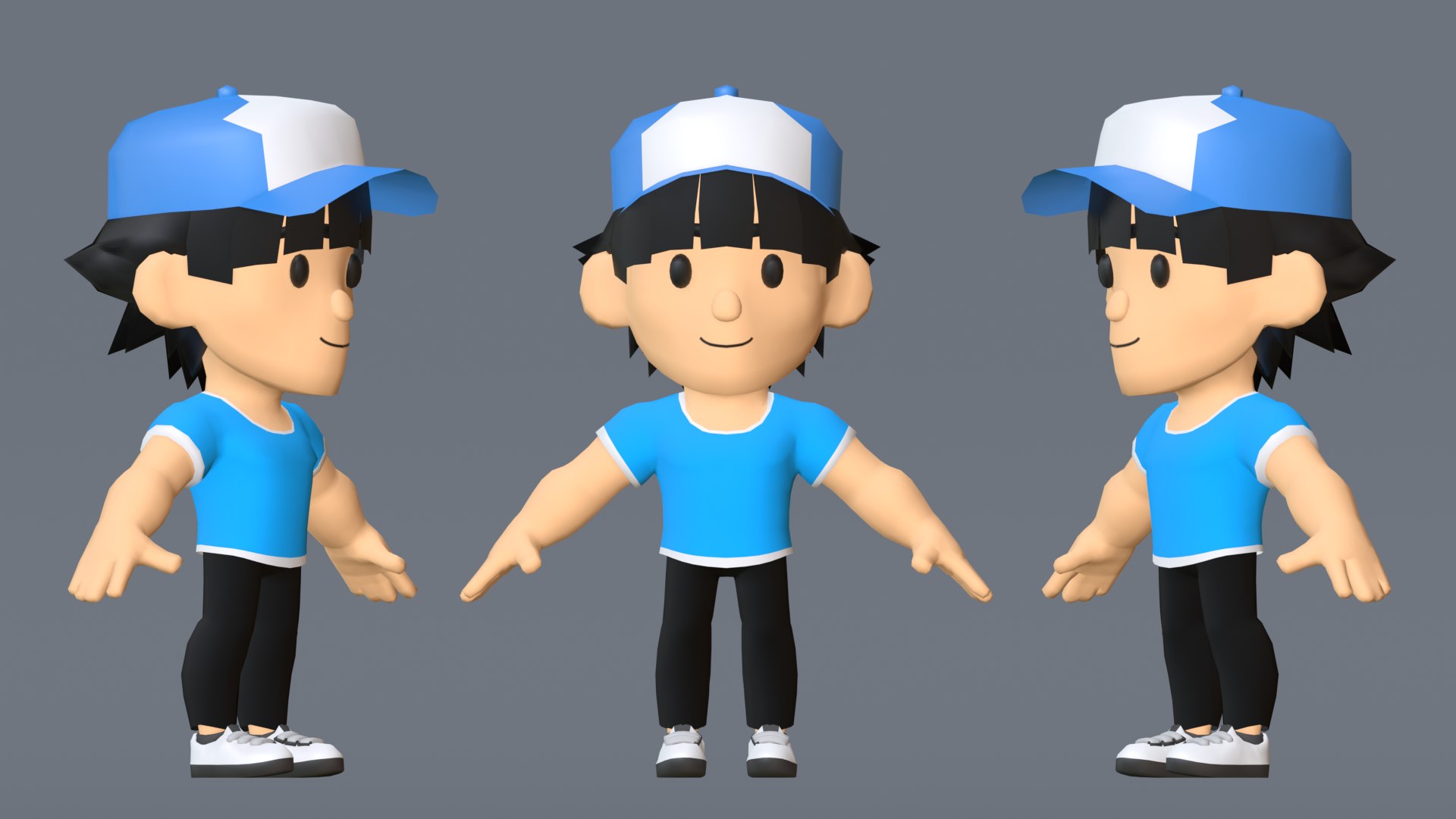 Boy Low Poly 3D Model - TurboSquid 1836488