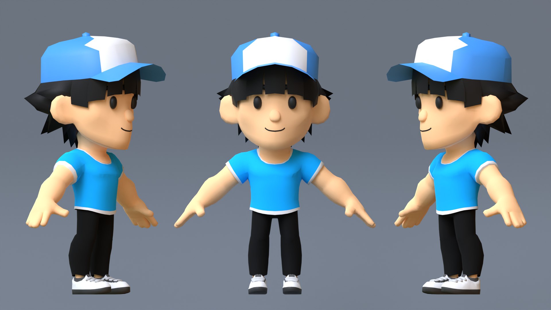 Boy Low Poly 3D Model - TurboSquid 1836488