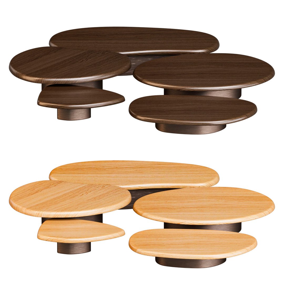 Minotti Bezier Coffee Table Set 3D - TurboSquid 2461262