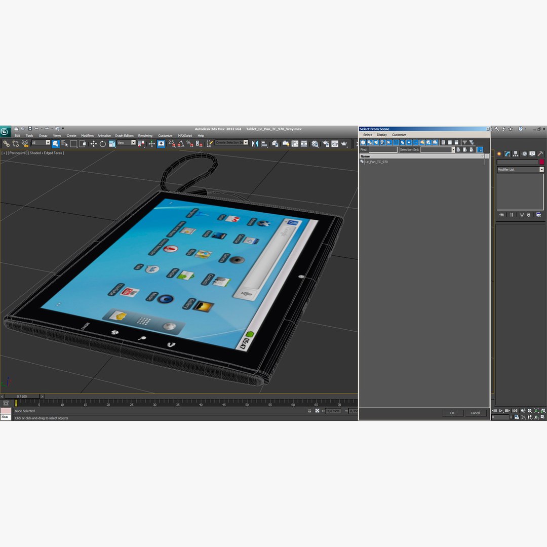 3d tablet le pan tc model