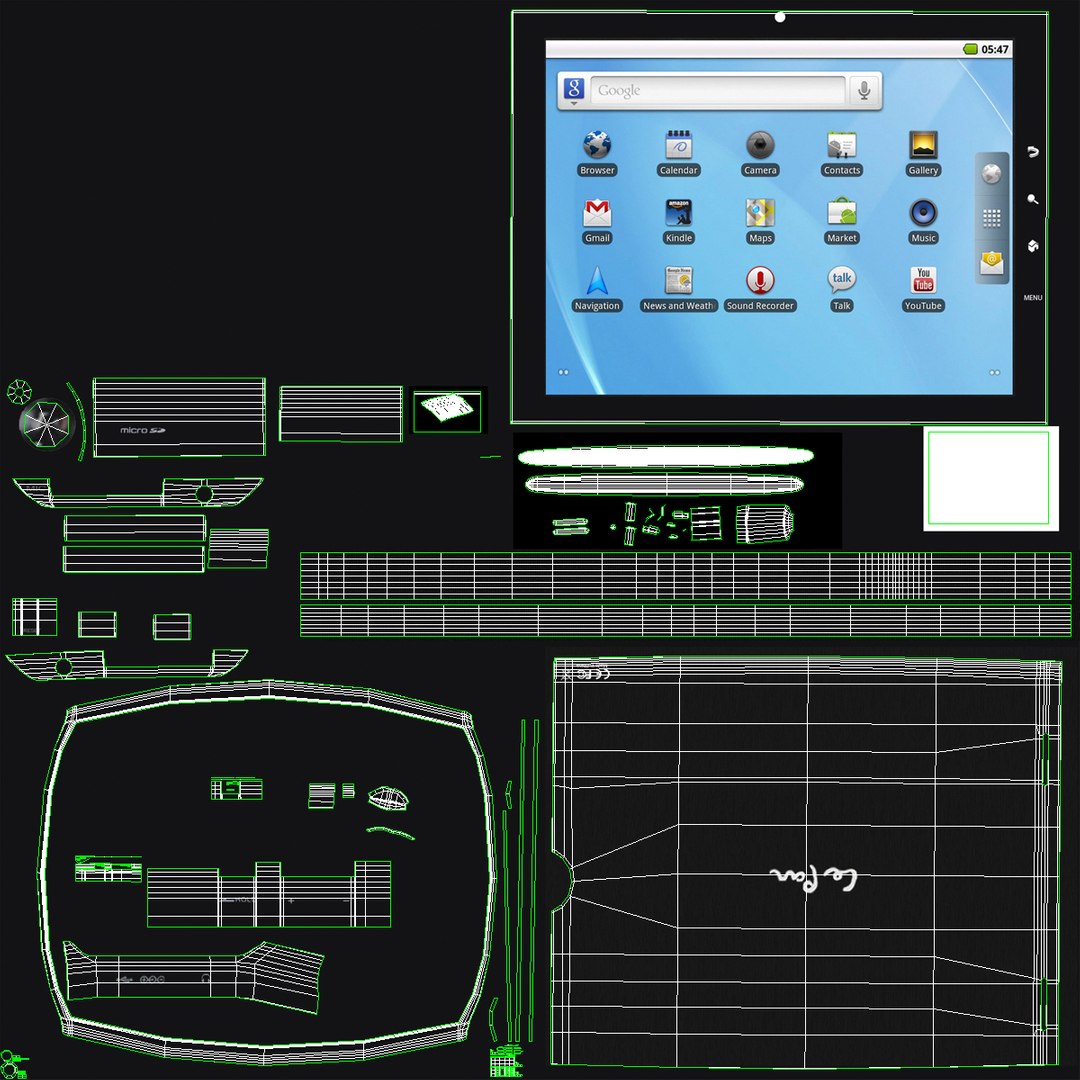 3d tablet le pan tc model