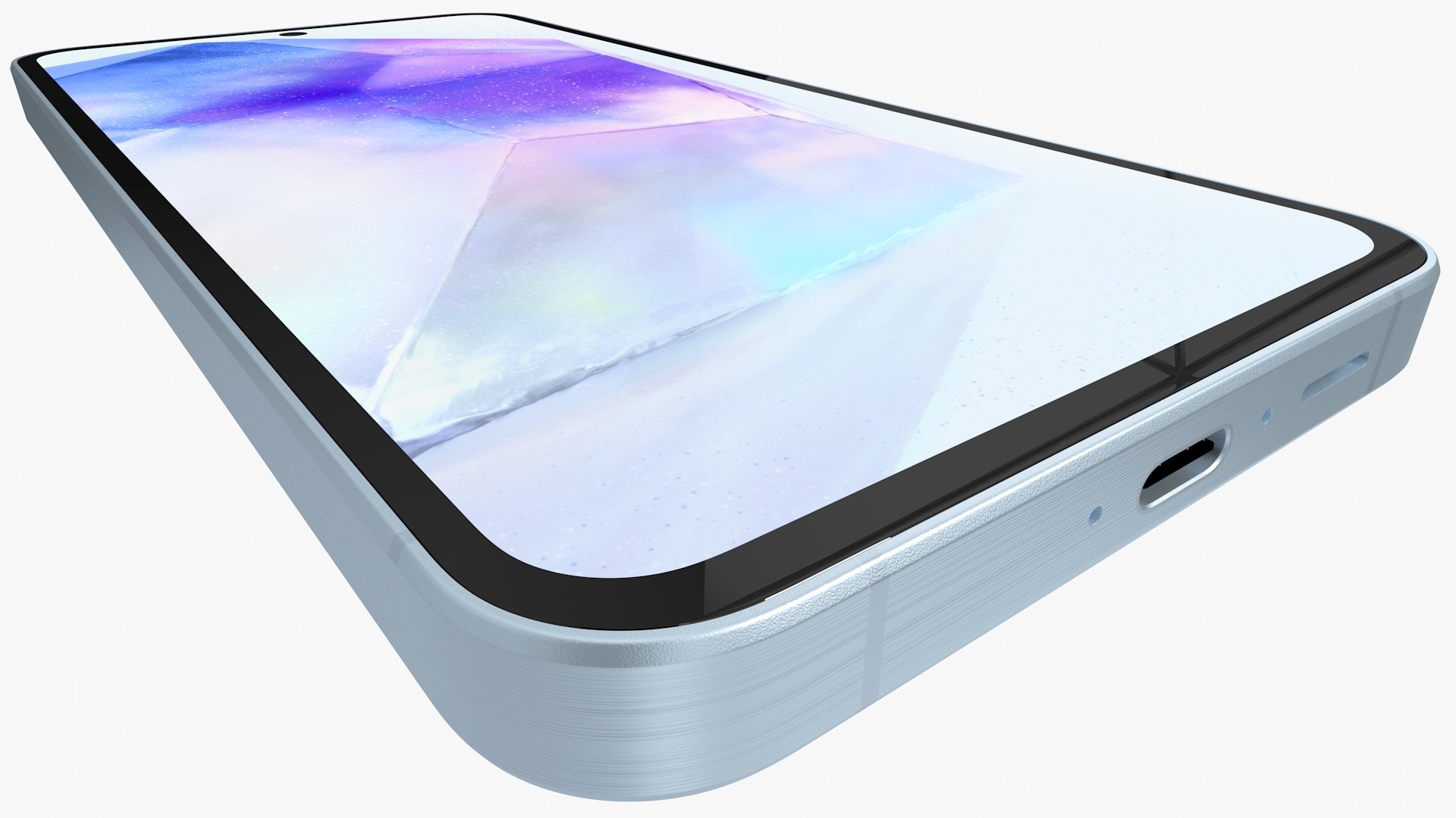 3D Samsung Galaxy A55 5G Ice Blue Model - TurboSquid 2202074