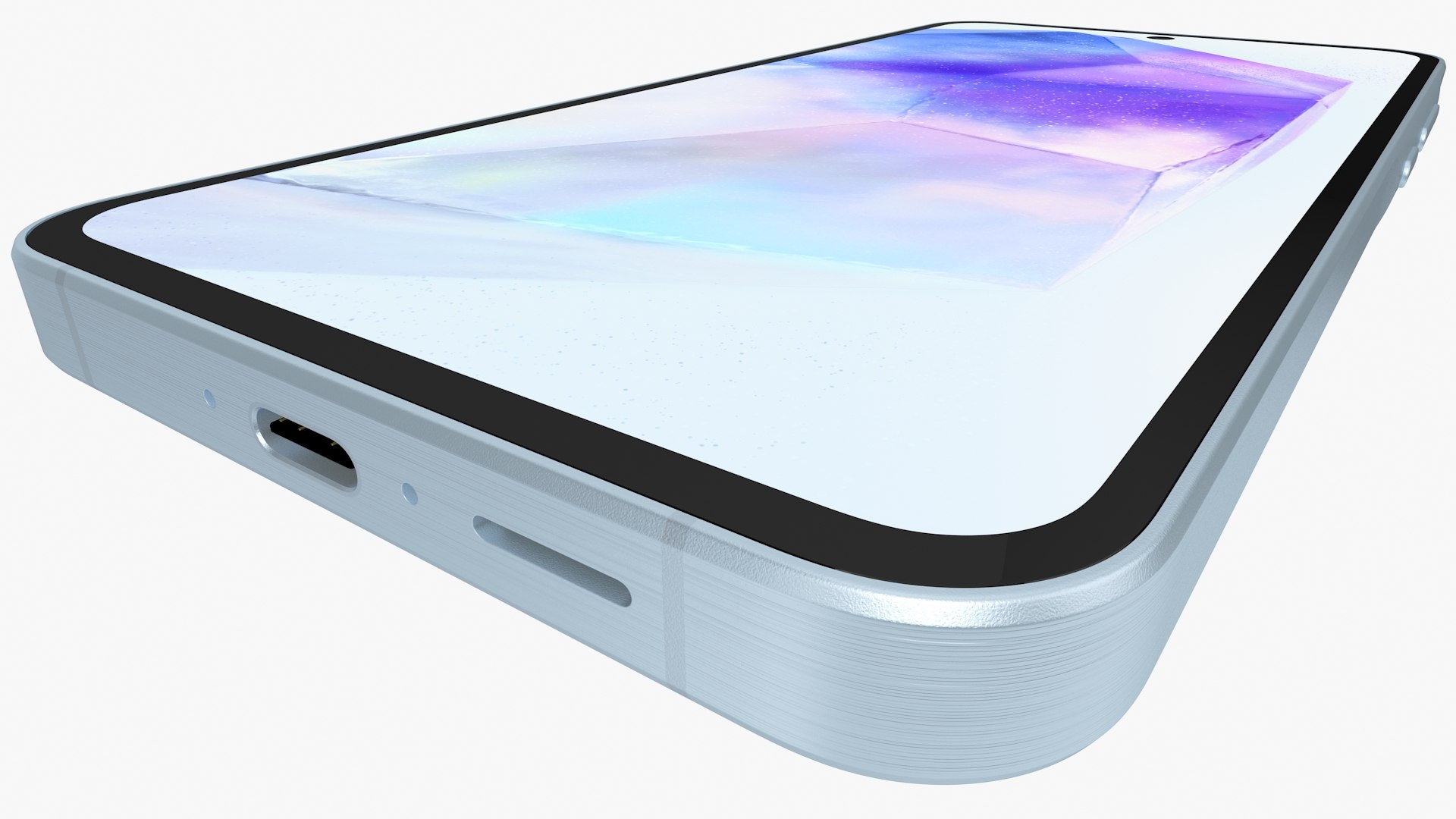 3D Samsung Galaxy A55 5G Ice Blue Model - TurboSquid 2202074