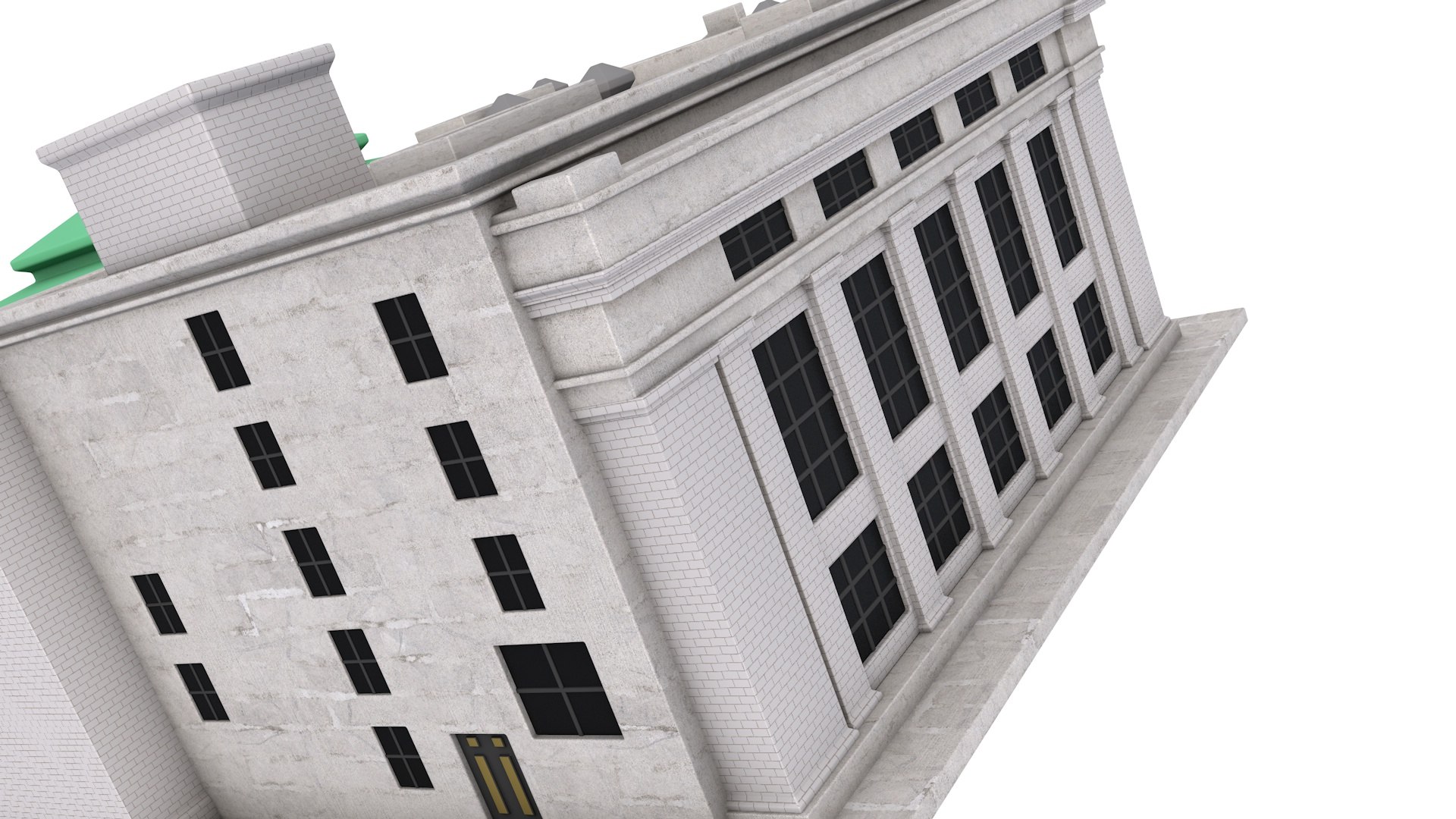 3D National Bank Building - TurboSquid 2084819