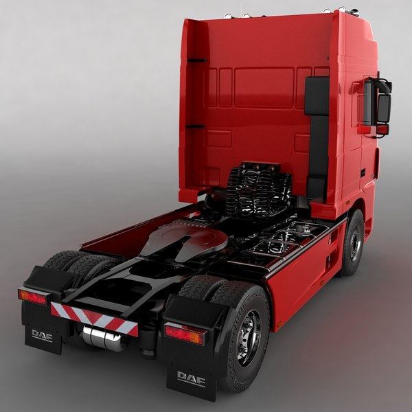 daf xf truck tank 3d 3ds