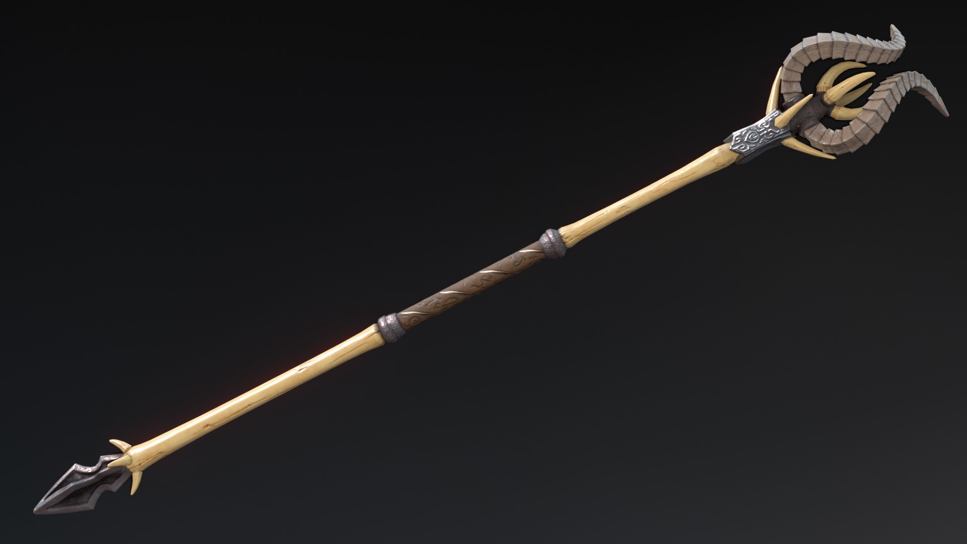 3D Fantasy Weapon Bone Set - TurboSquid 1730399