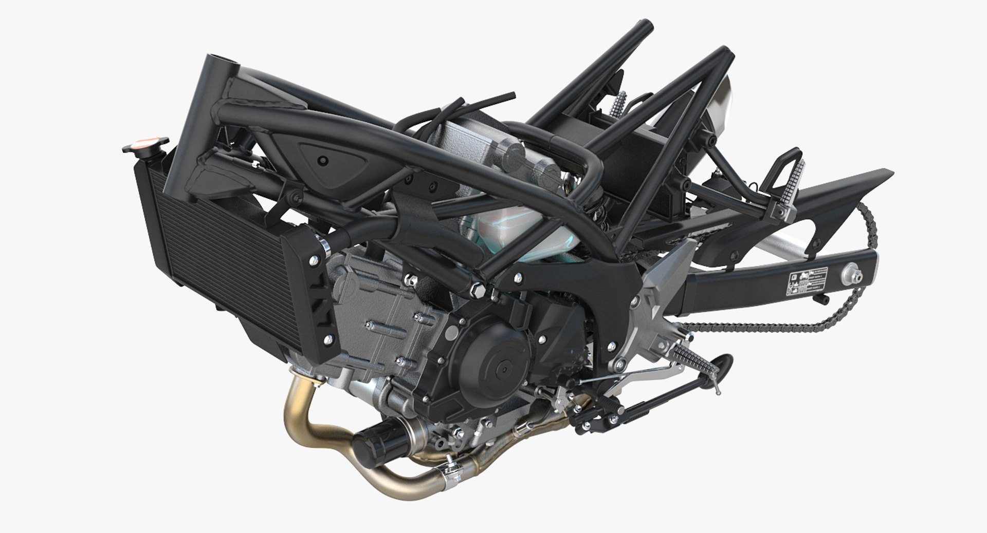 Sport Bike Engine 3D Model - TurboSquid 1167990