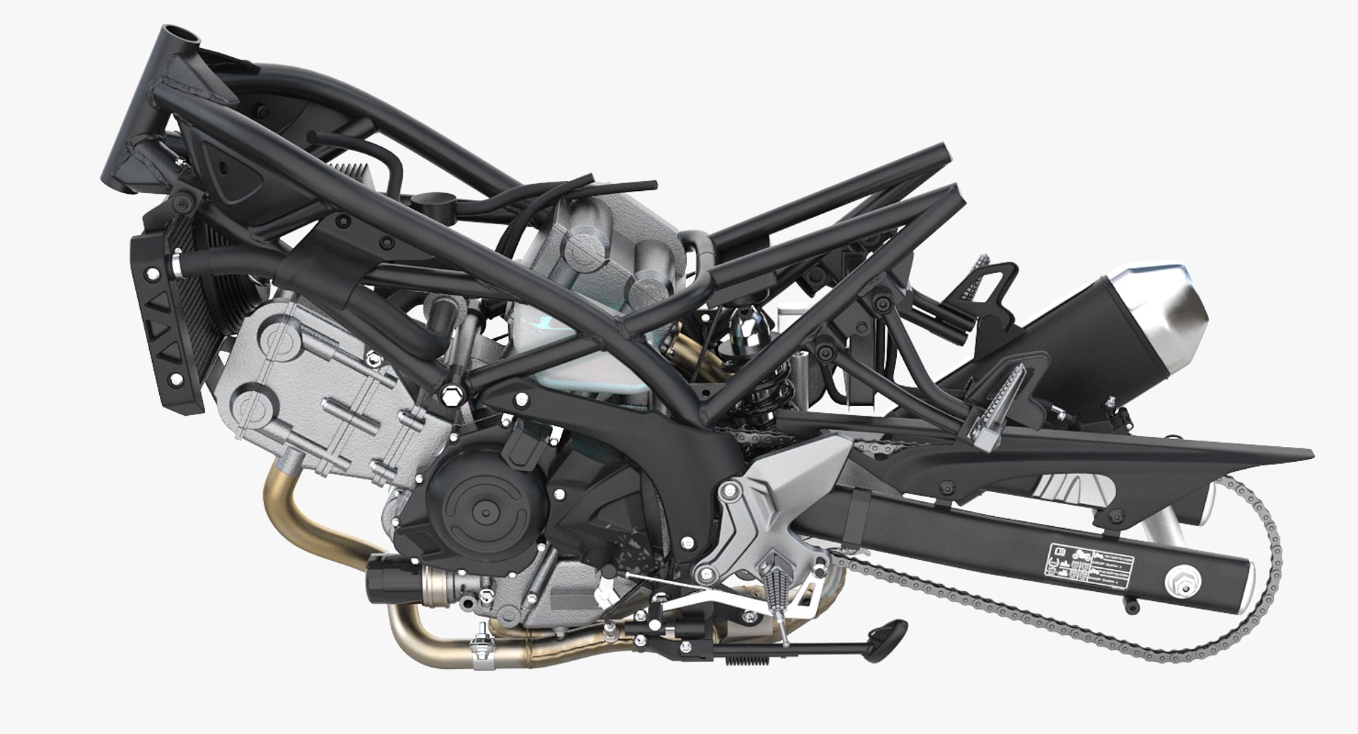 Sport Bike Engine 3D Model - TurboSquid 1167990