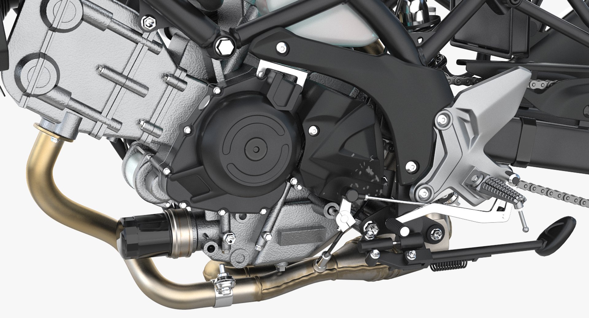 Sport Bike Engine 3D Model - TurboSquid 1167990