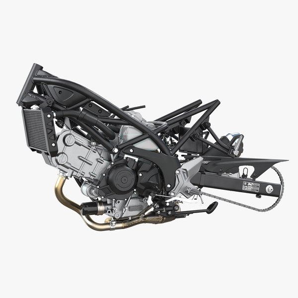 Sport bike engine 3D model - TurboSquid 1167990