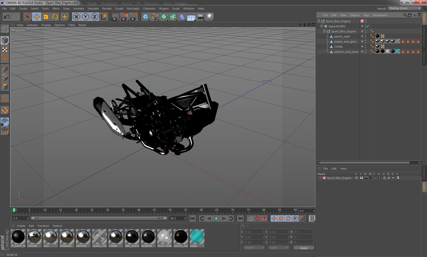 Sport Bike Engine 3D Model - TurboSquid 1167990