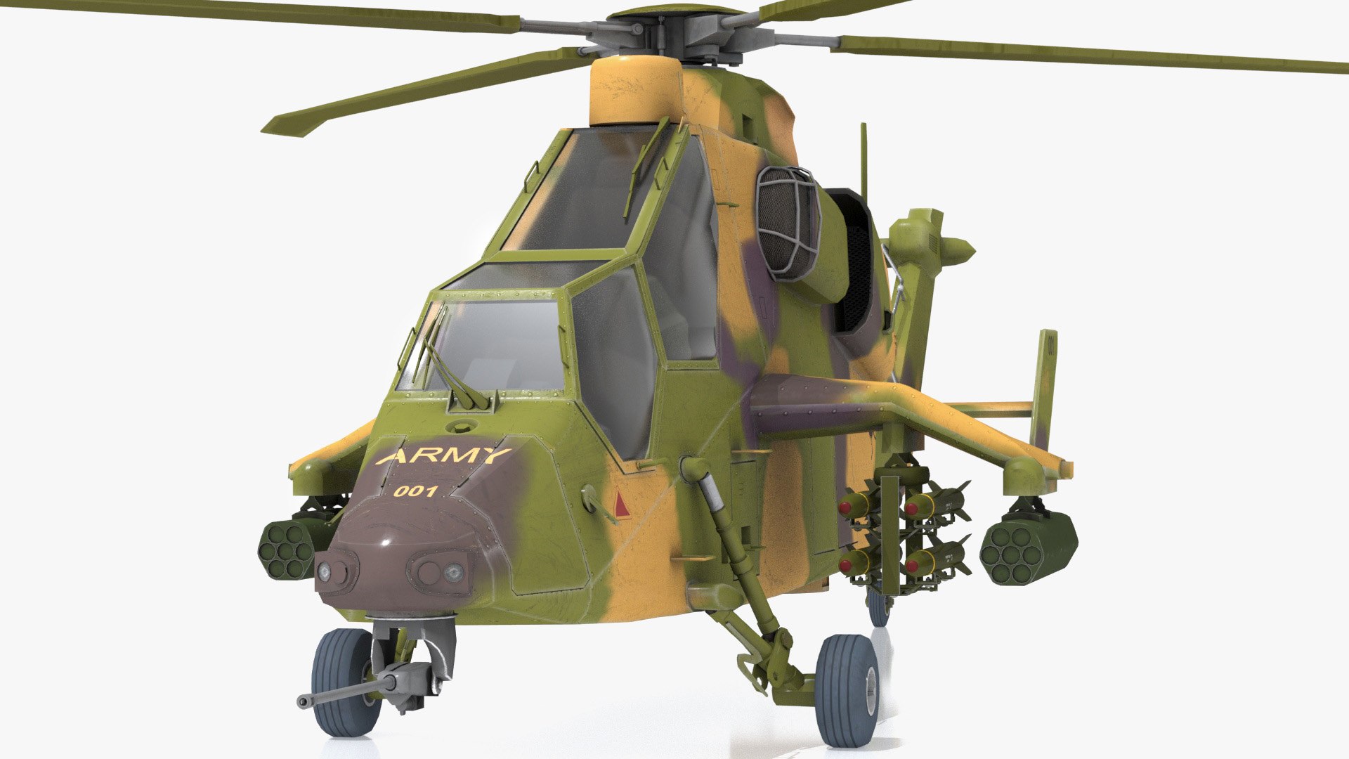 3ds Max Eurocopter Tiger Helicopter Arh